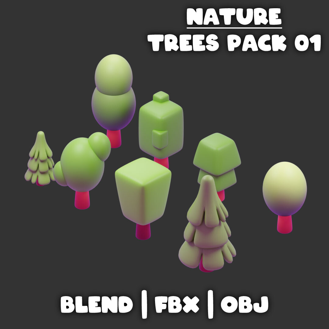 ArtStation - Trees Pack 01