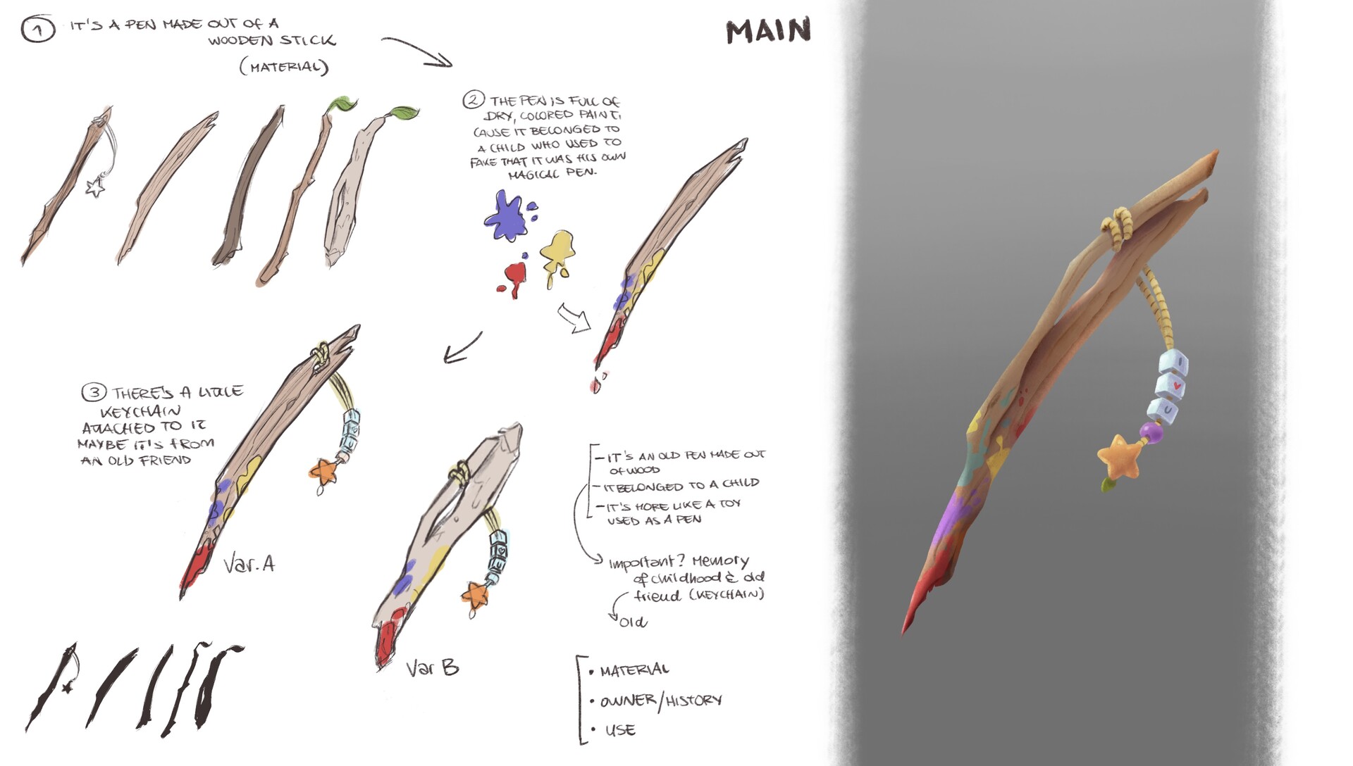 ArtStation - Pen props