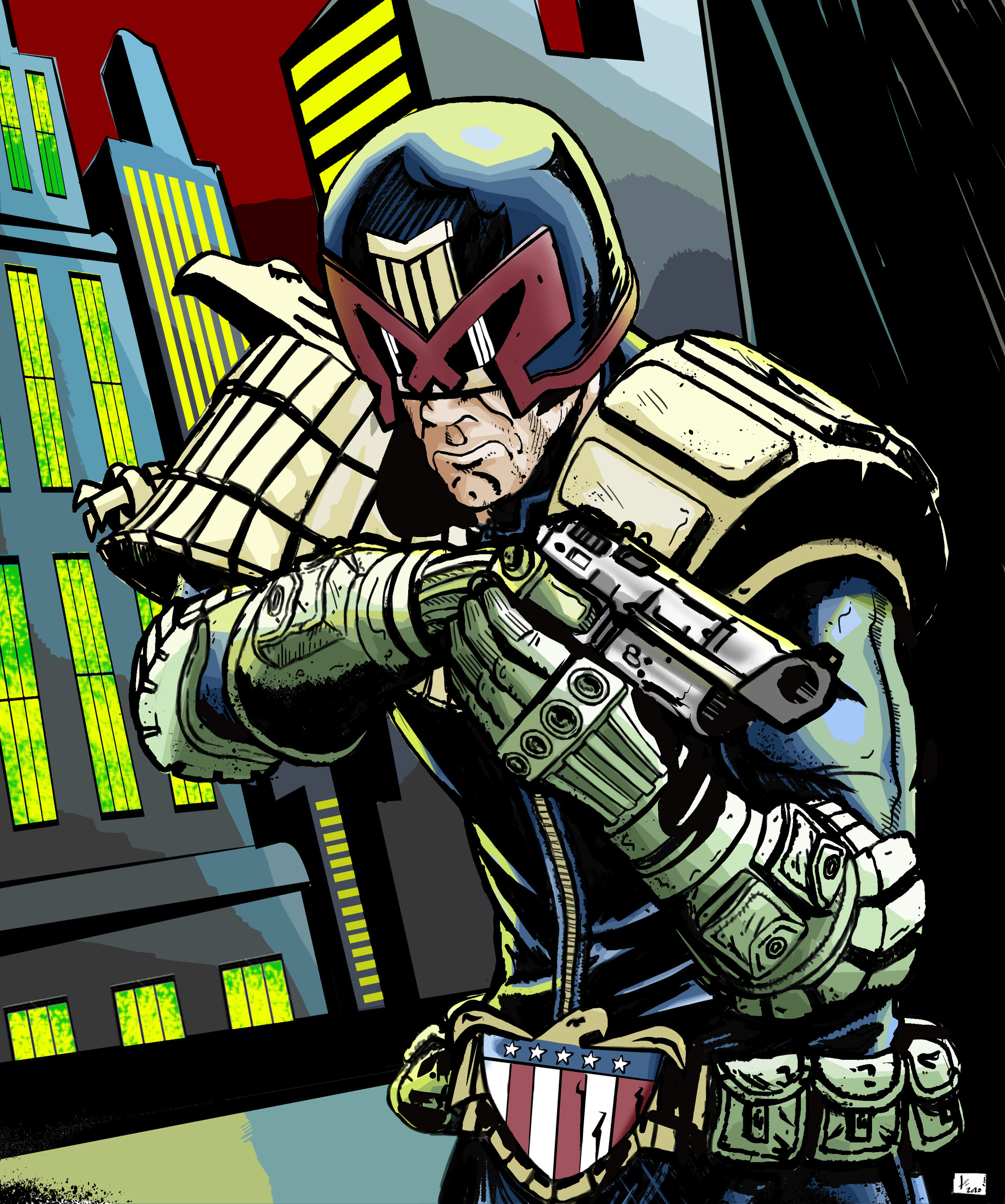 ArtStation - Judge Dredd