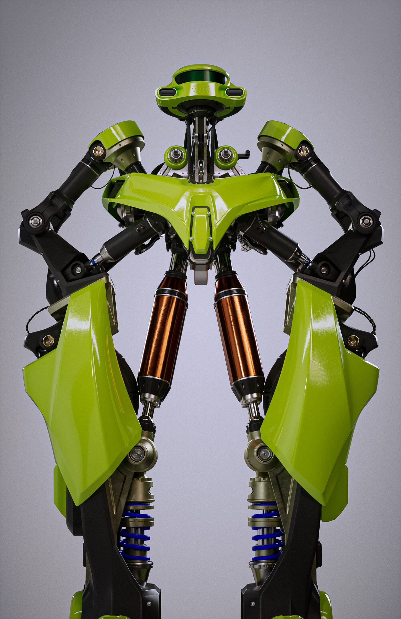 ArtStation - Soccer Robot - who needs an upper half?