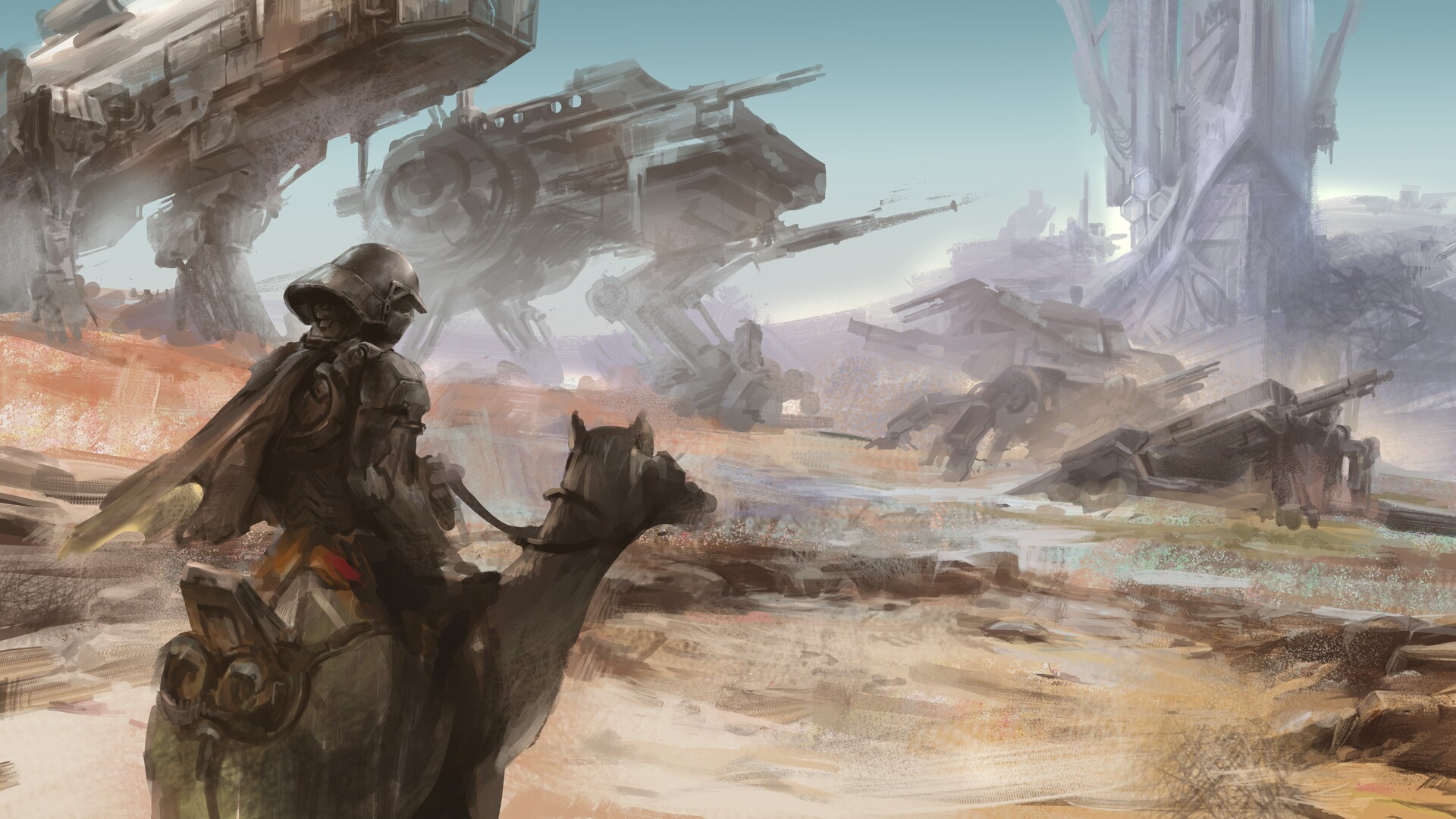 ArtStation - Practice-Desert-Science fiction