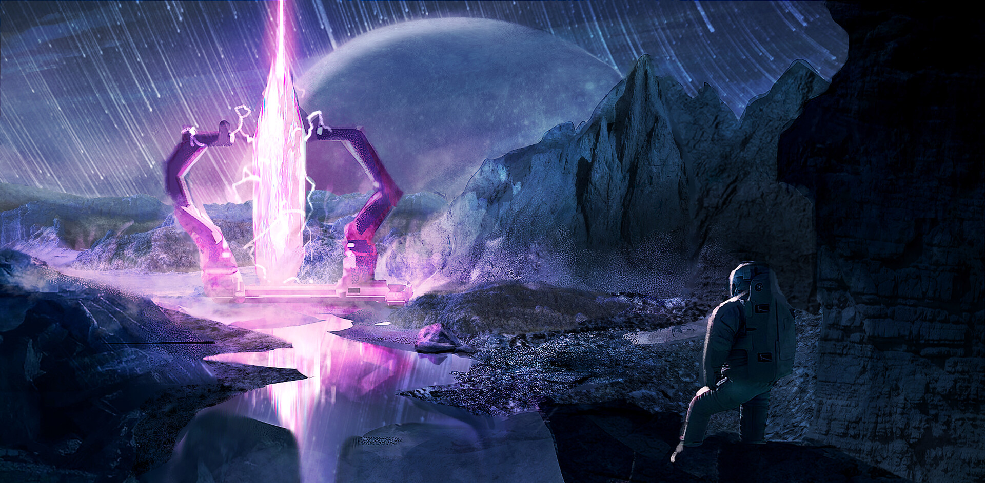 ArtStation - Anomaly in Space (Matte Painting)