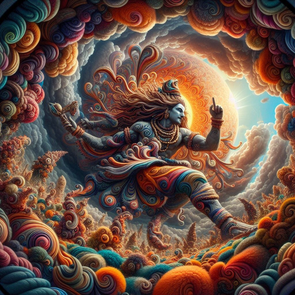 Ralf Sommer - "Psychedelic shiva" in Dall-E3