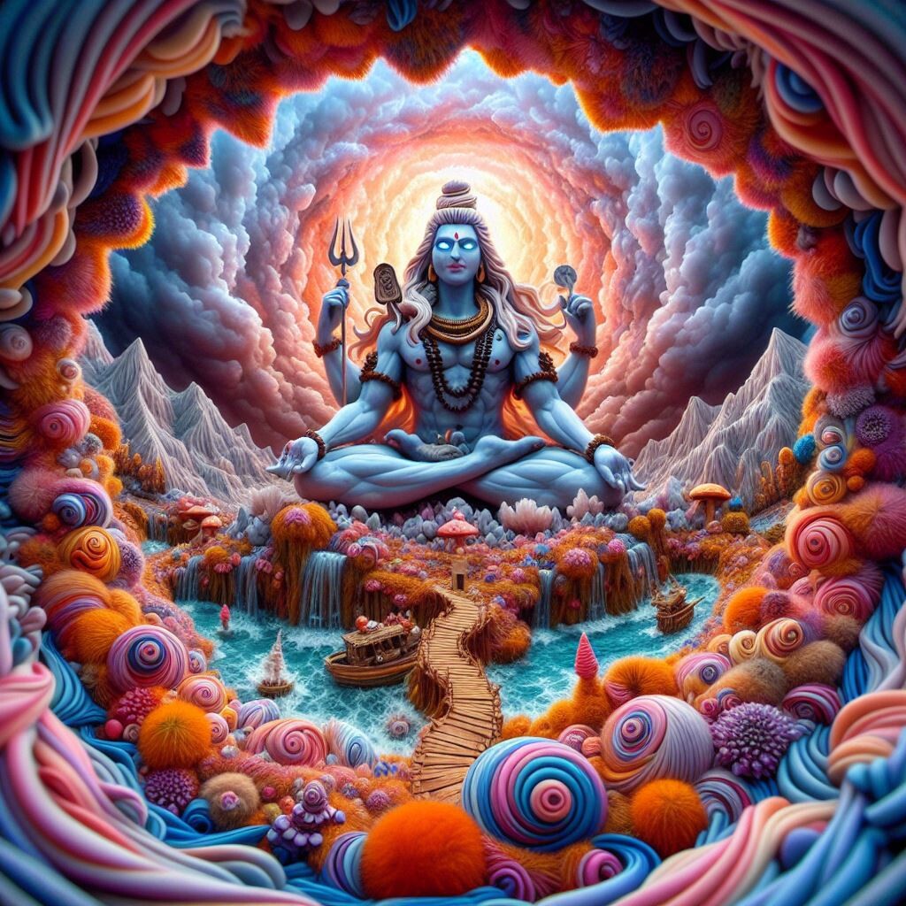 Ralf Sommer - "Psychedelic shiva" in Dall-E3