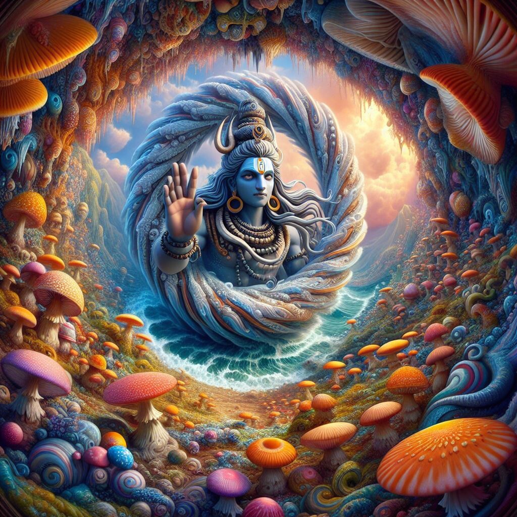 Ralf Sommer - "Psychedelic shiva" in Dall-E3