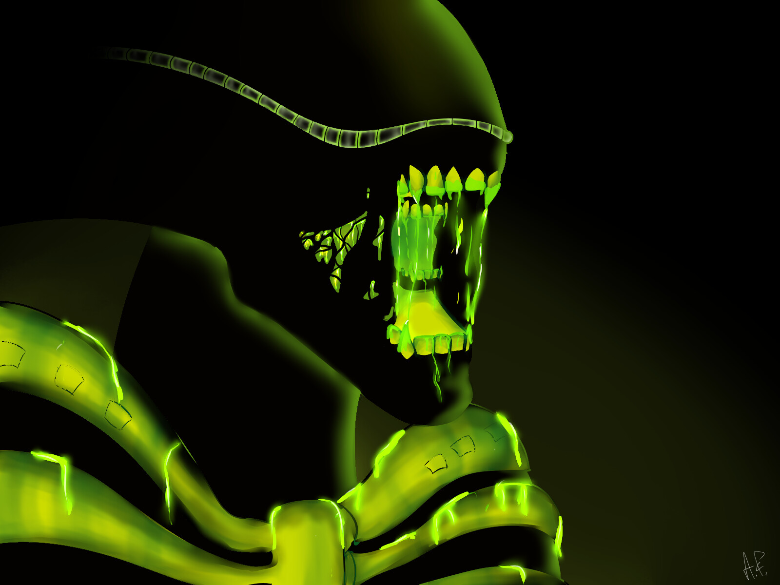 ArtStation - Xenomorph Screaming