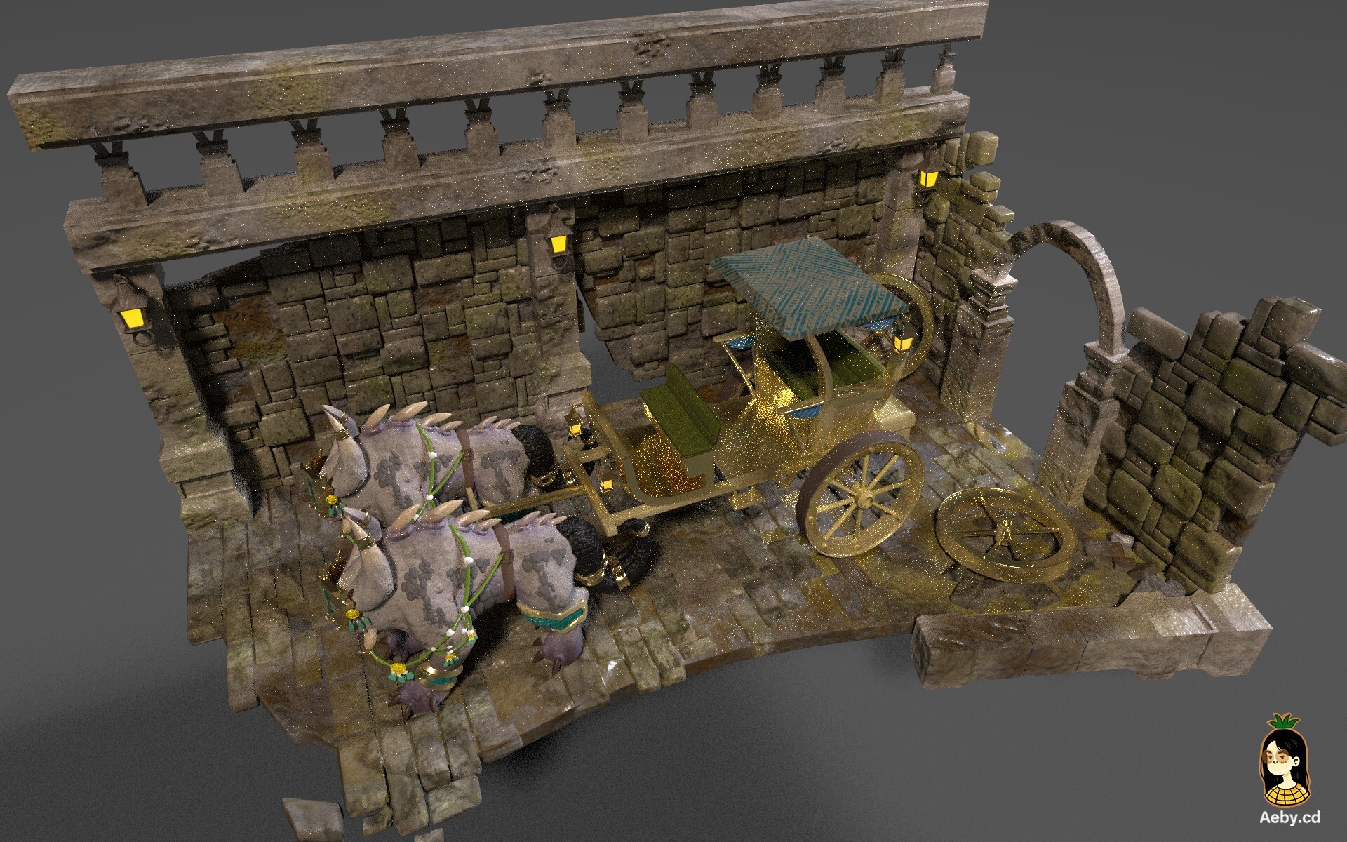 Aeby Daniel - Tamaraw Beast: 3D Creature Design