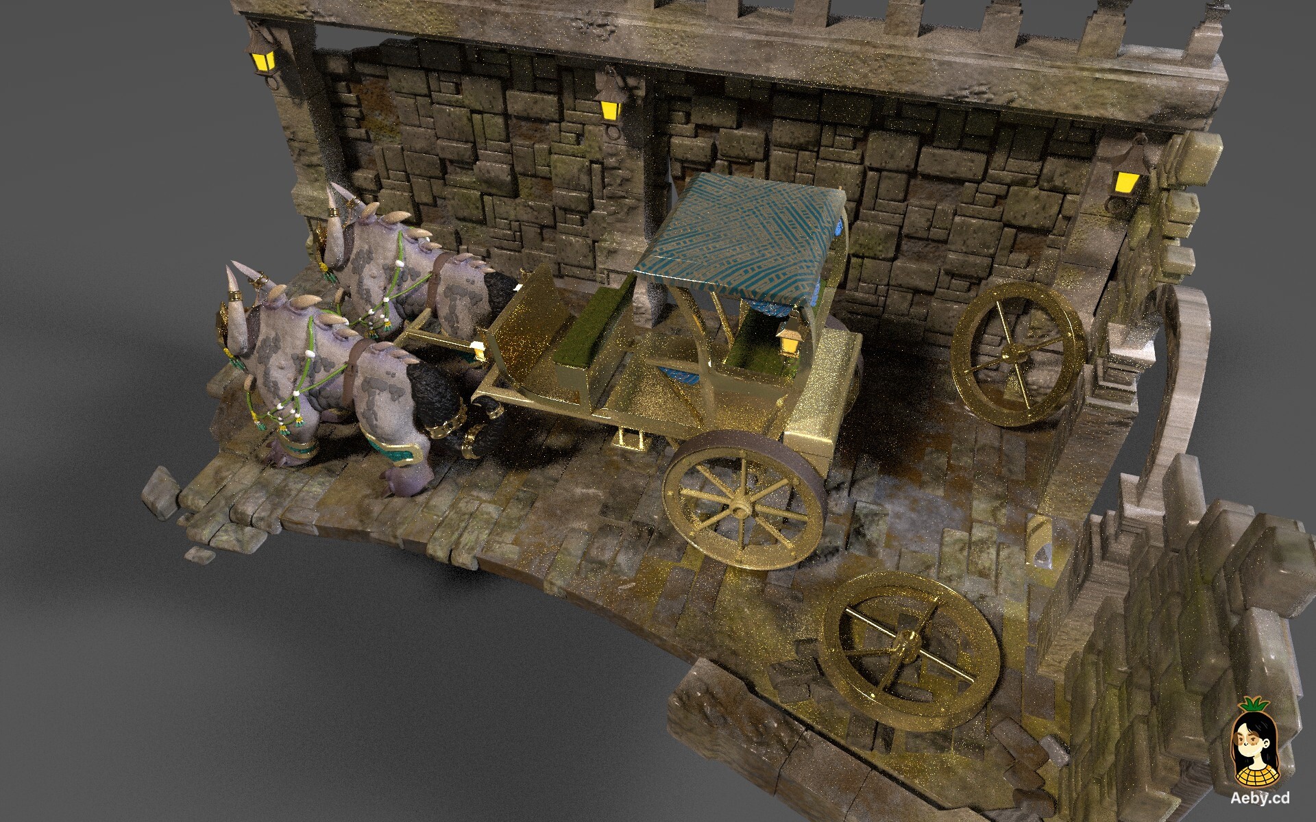 Aeby Daniel - Tamaraw Beast: 3D Creature Design