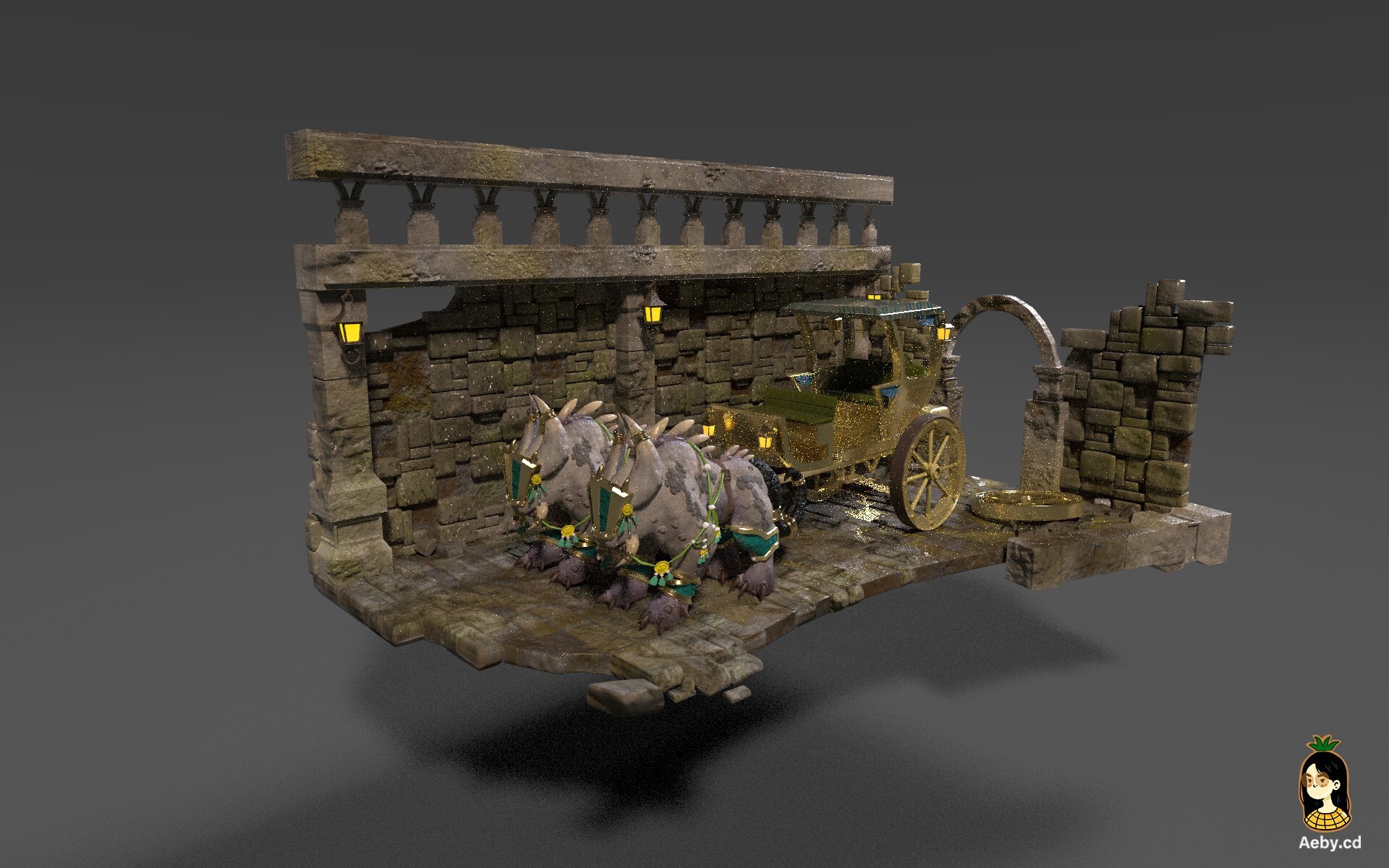 Aeby Daniel - Tamaraw Beast: 3D Creature Design