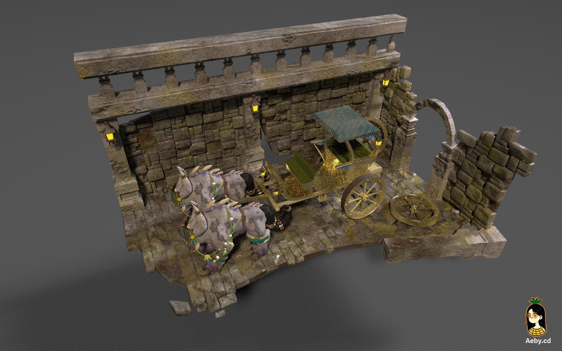 Aeby Daniel - Tamaraw Beast: 3D Creature Design