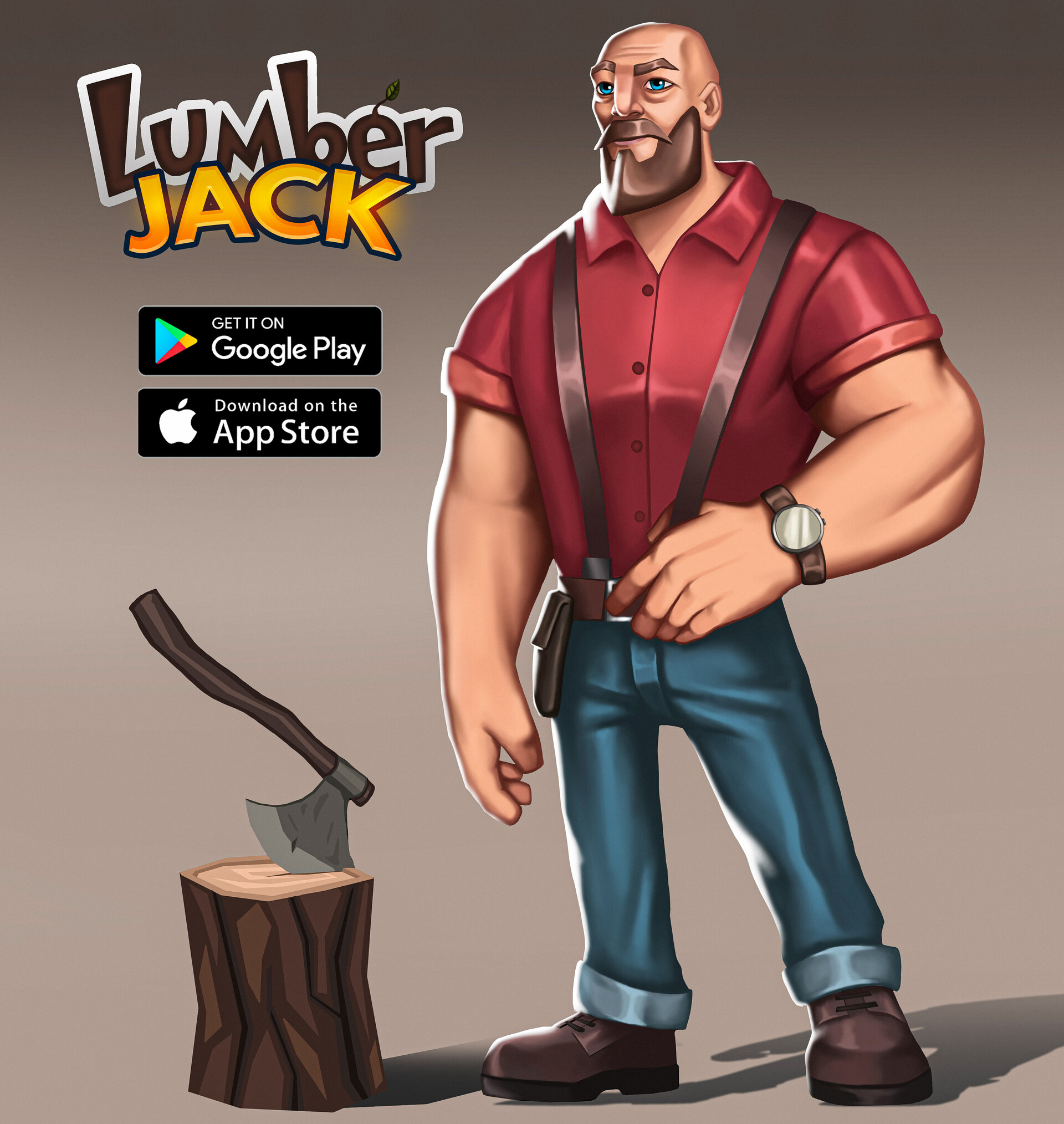 ArtStation - Lumber-JACK Concept Mobile Game Character