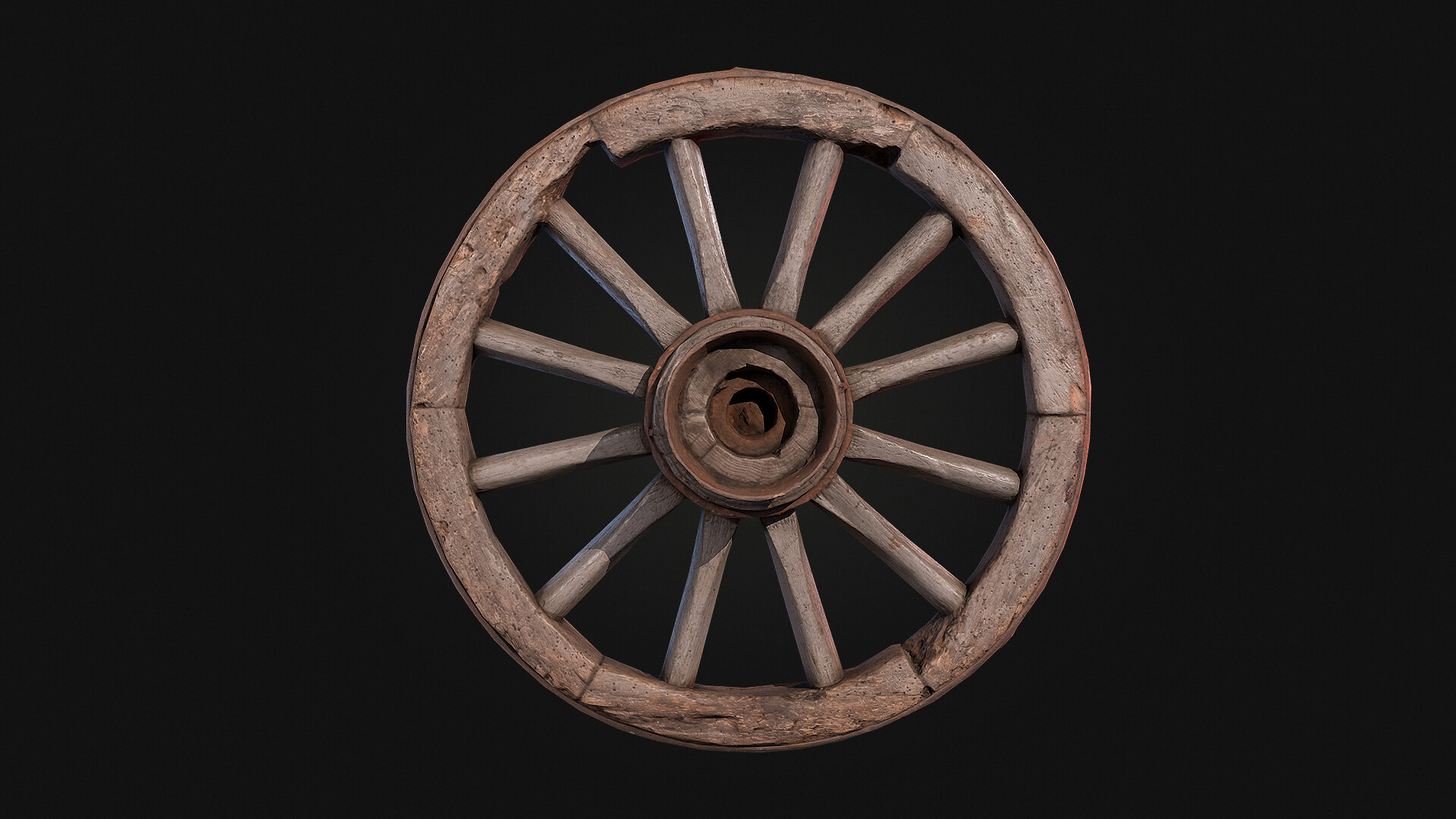 ArtStation - Old cart wheel