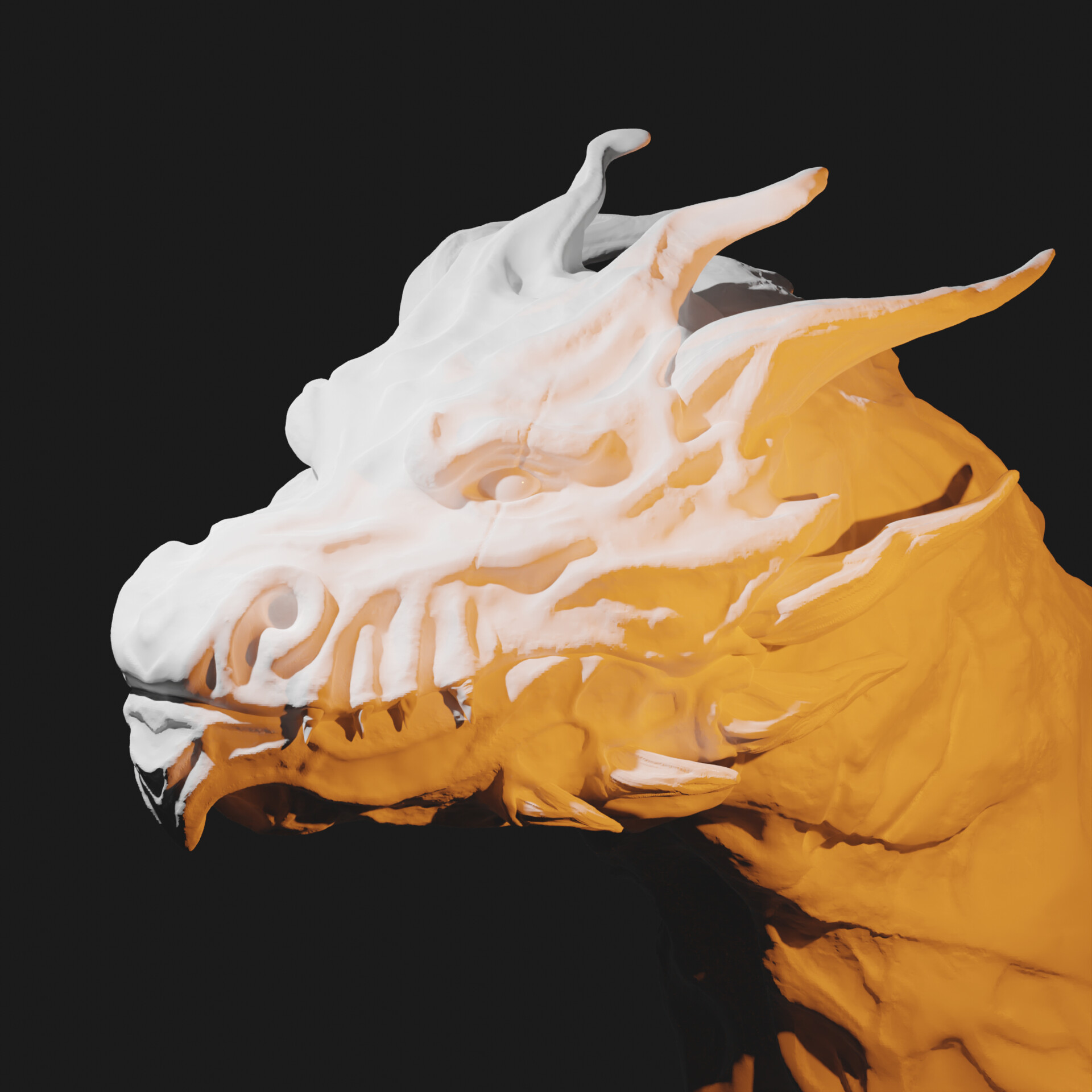 ArtStation - Orange dragon