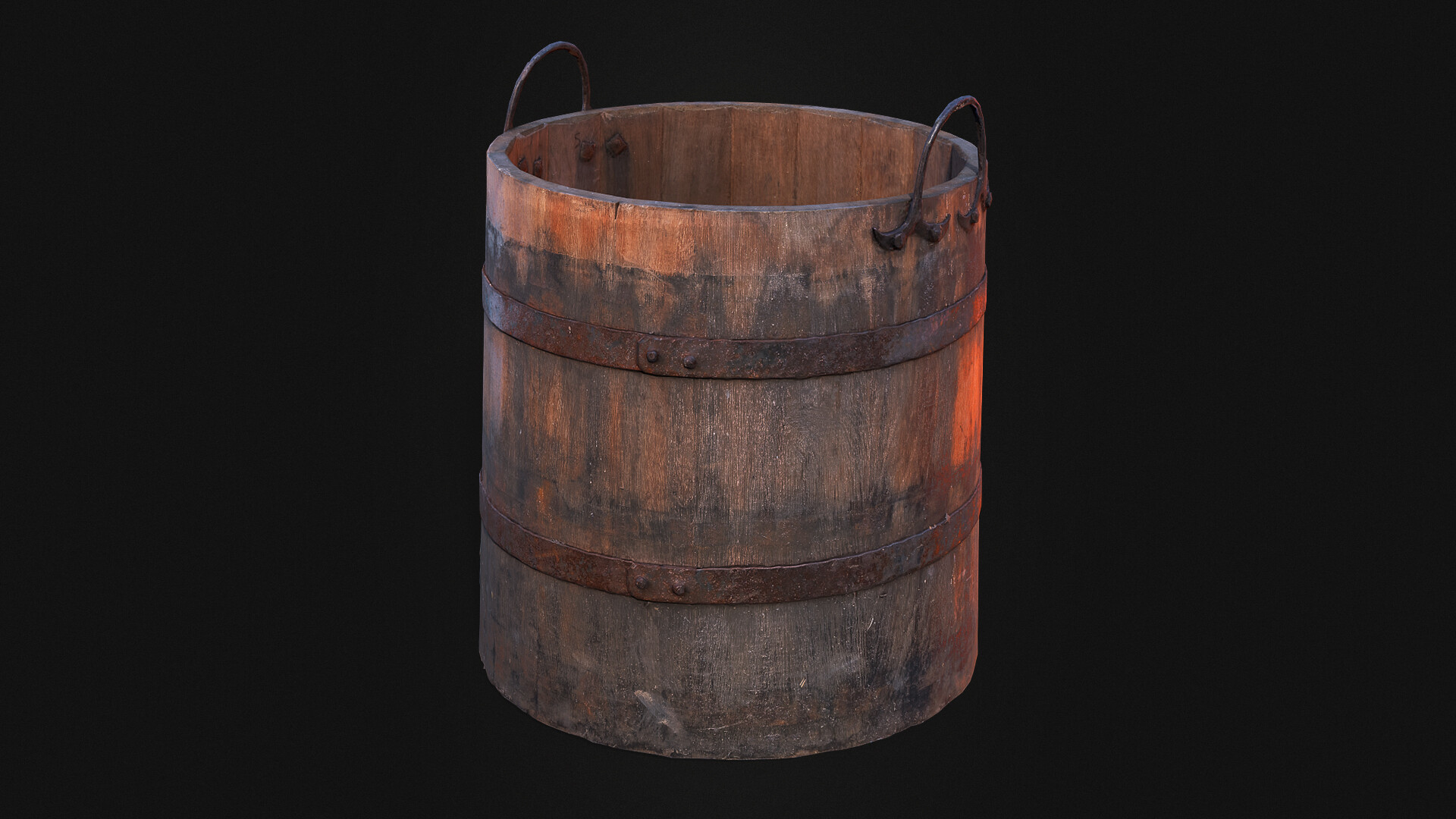 ArtStation - Old wooden bucket