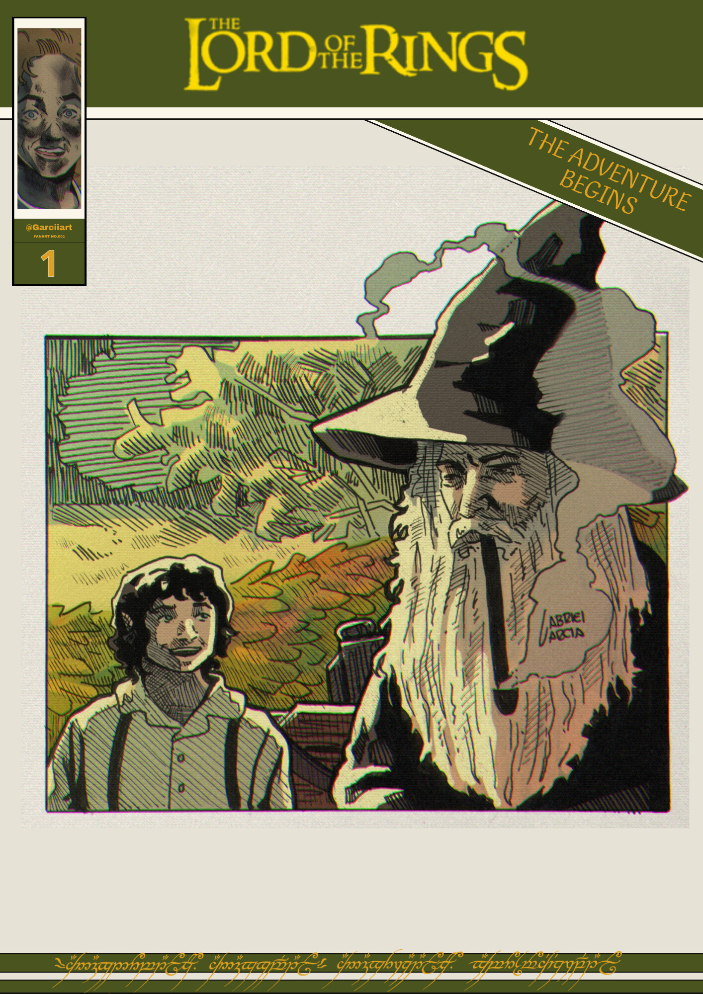 ArtStation - The fellowship of the ring - comic fanart