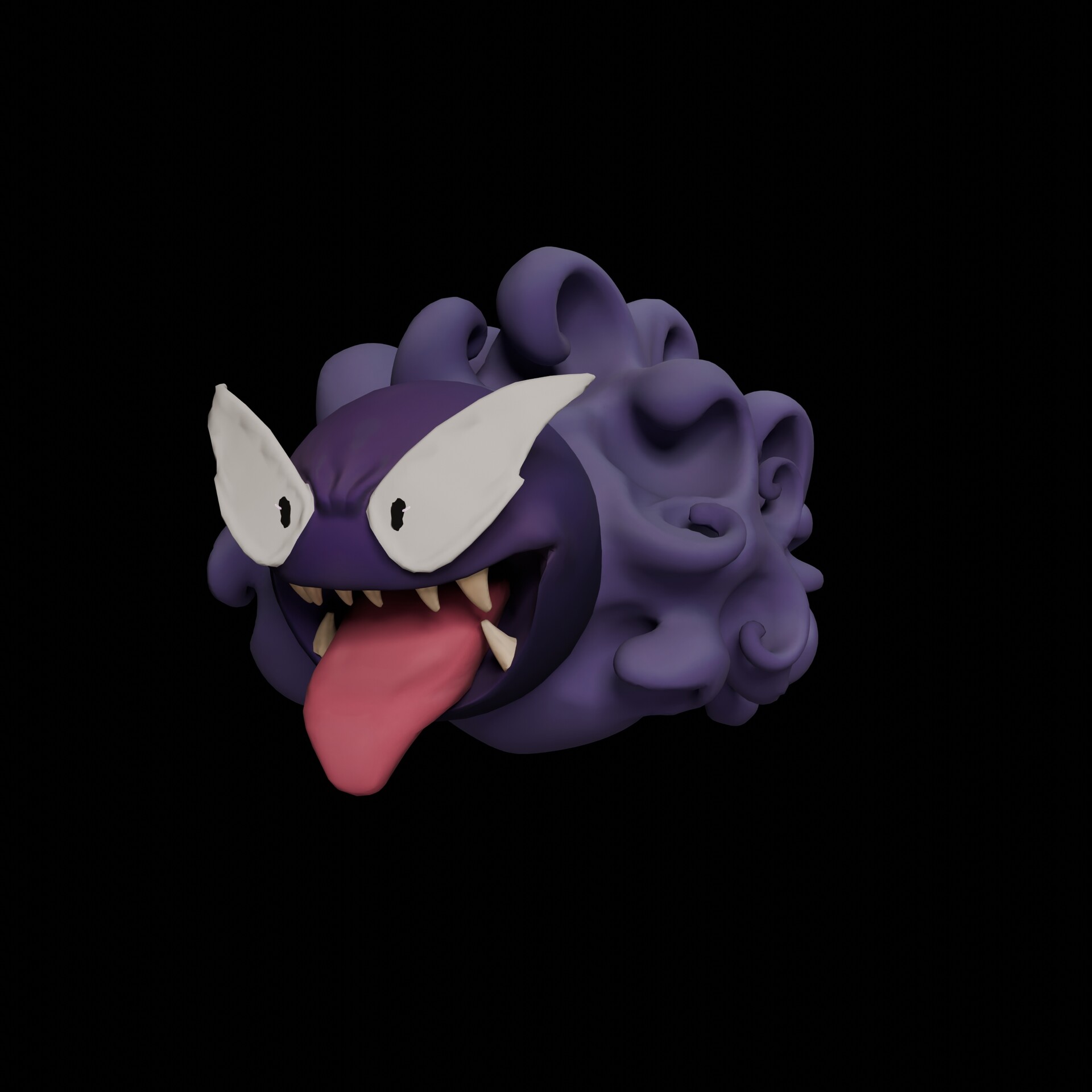 ArtStation - Pokemon Gastly stylized fan art | Pokémon Gastly estilizado