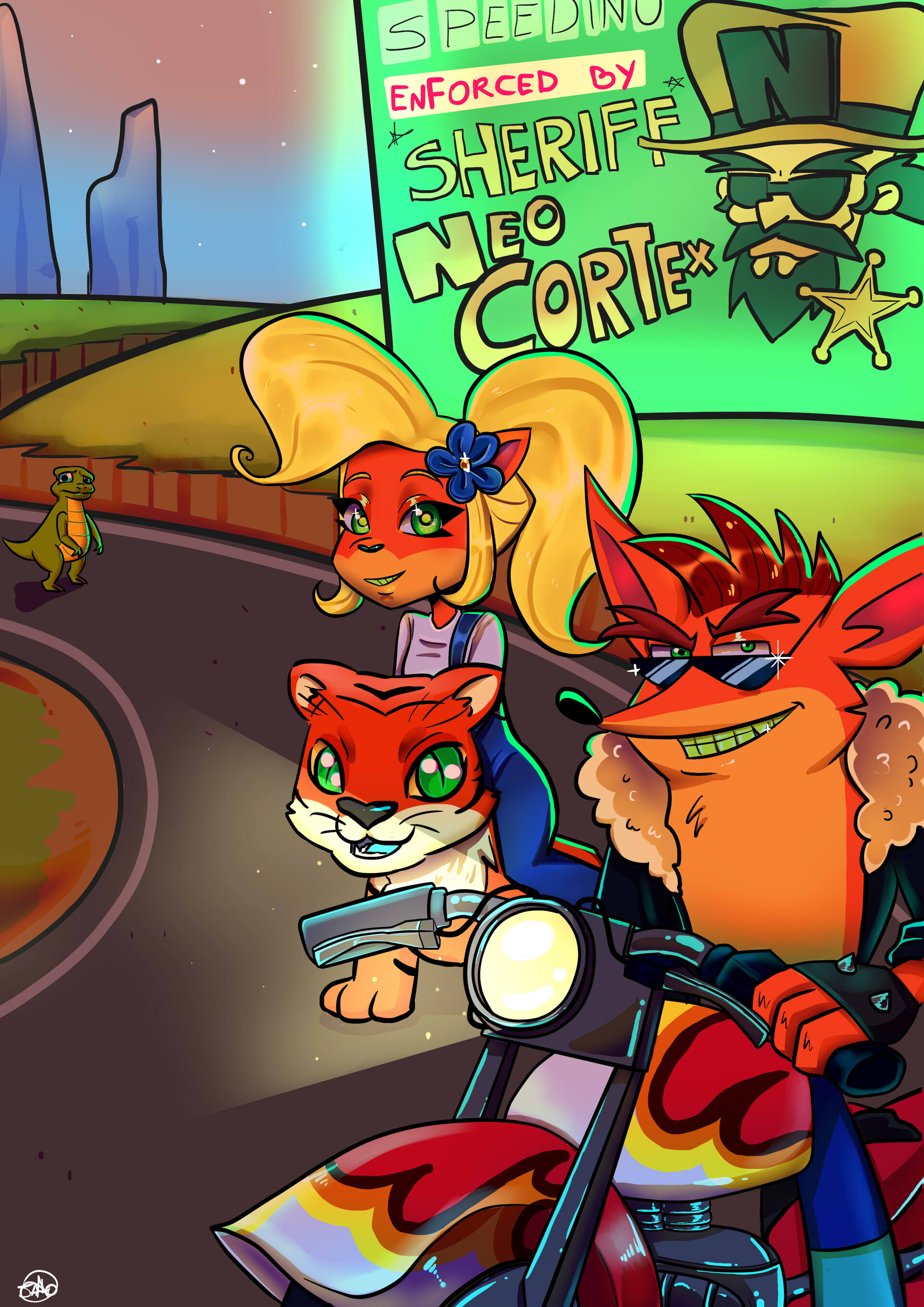 ArtStation - Crash Bandicoot 3 Cover Art