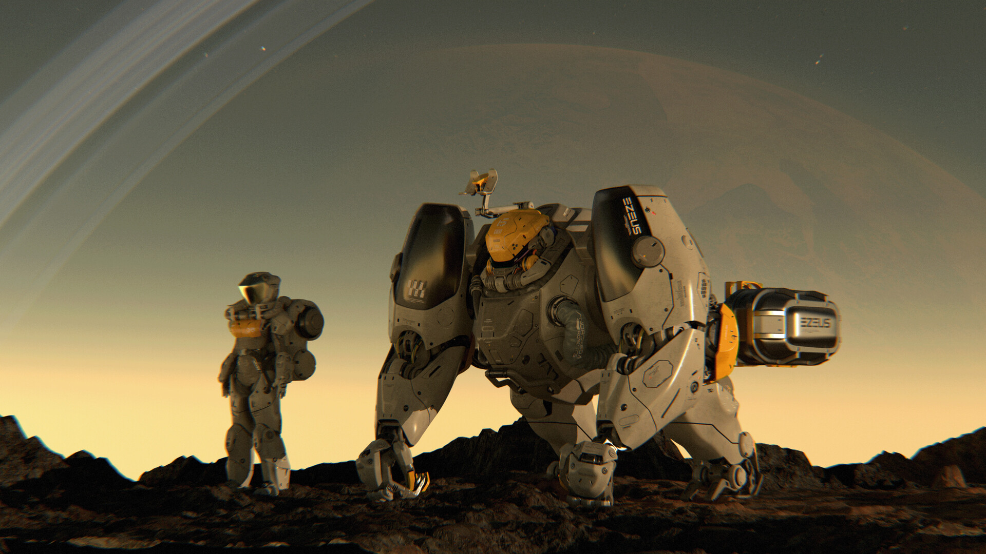 ArtStation - Mars Ape-like Robot