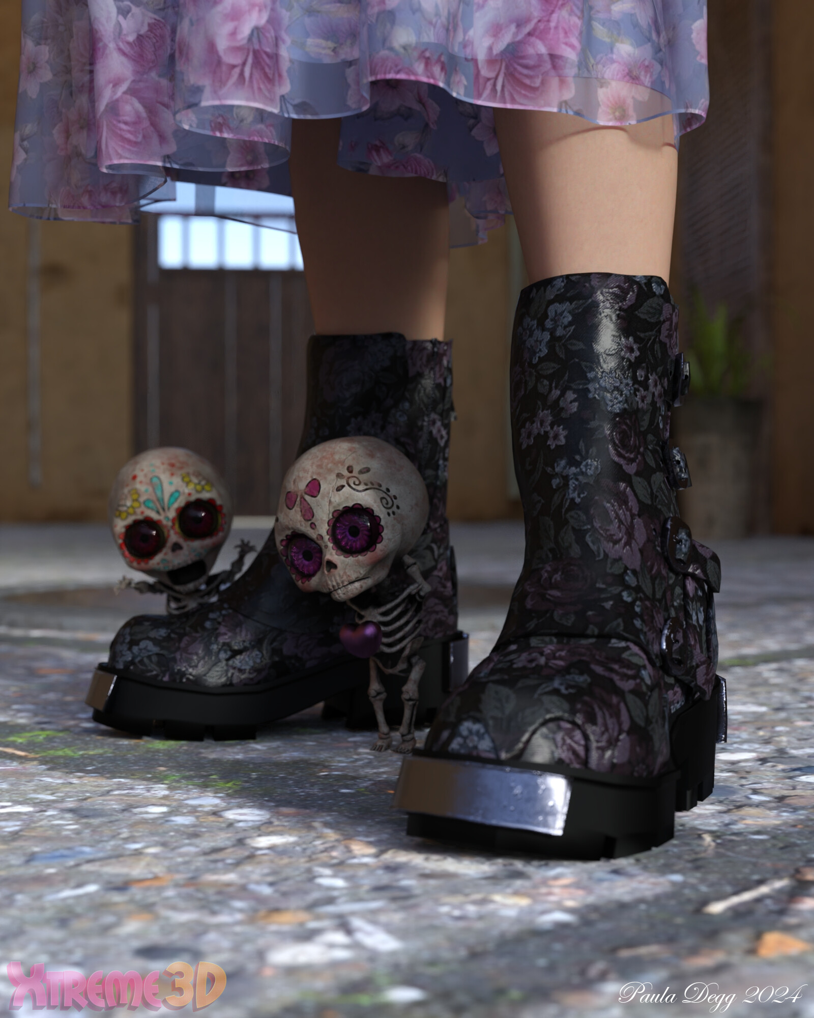 Xtreme3D Studio - Boots Gothz 01 for G9 by Lyone