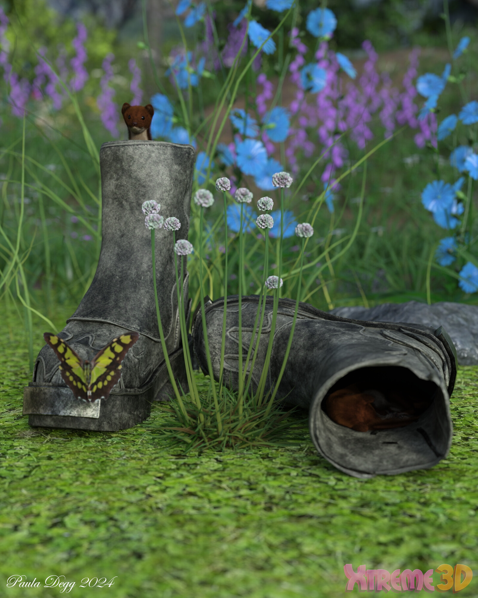 Xtreme3D Studio - Boots Gothz 01 for G9 by Lyone