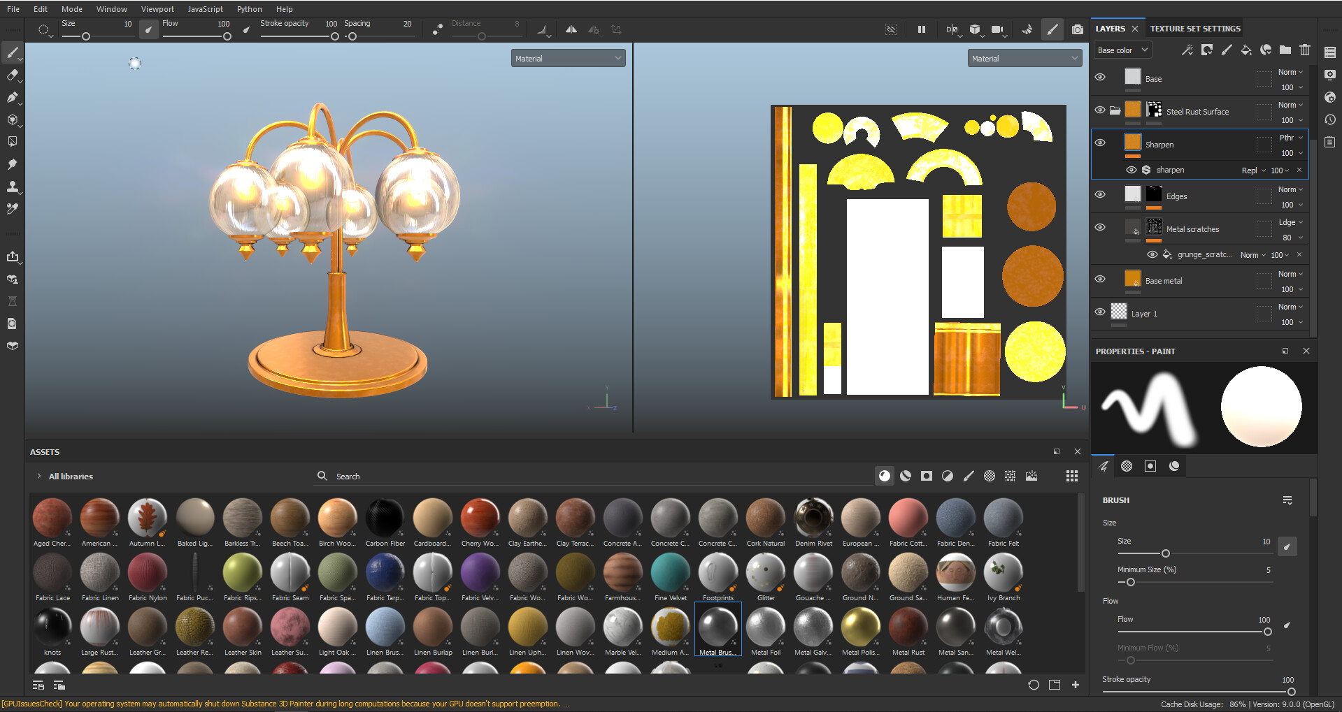 ArtStation - lamp model in blender and using texture software is ...