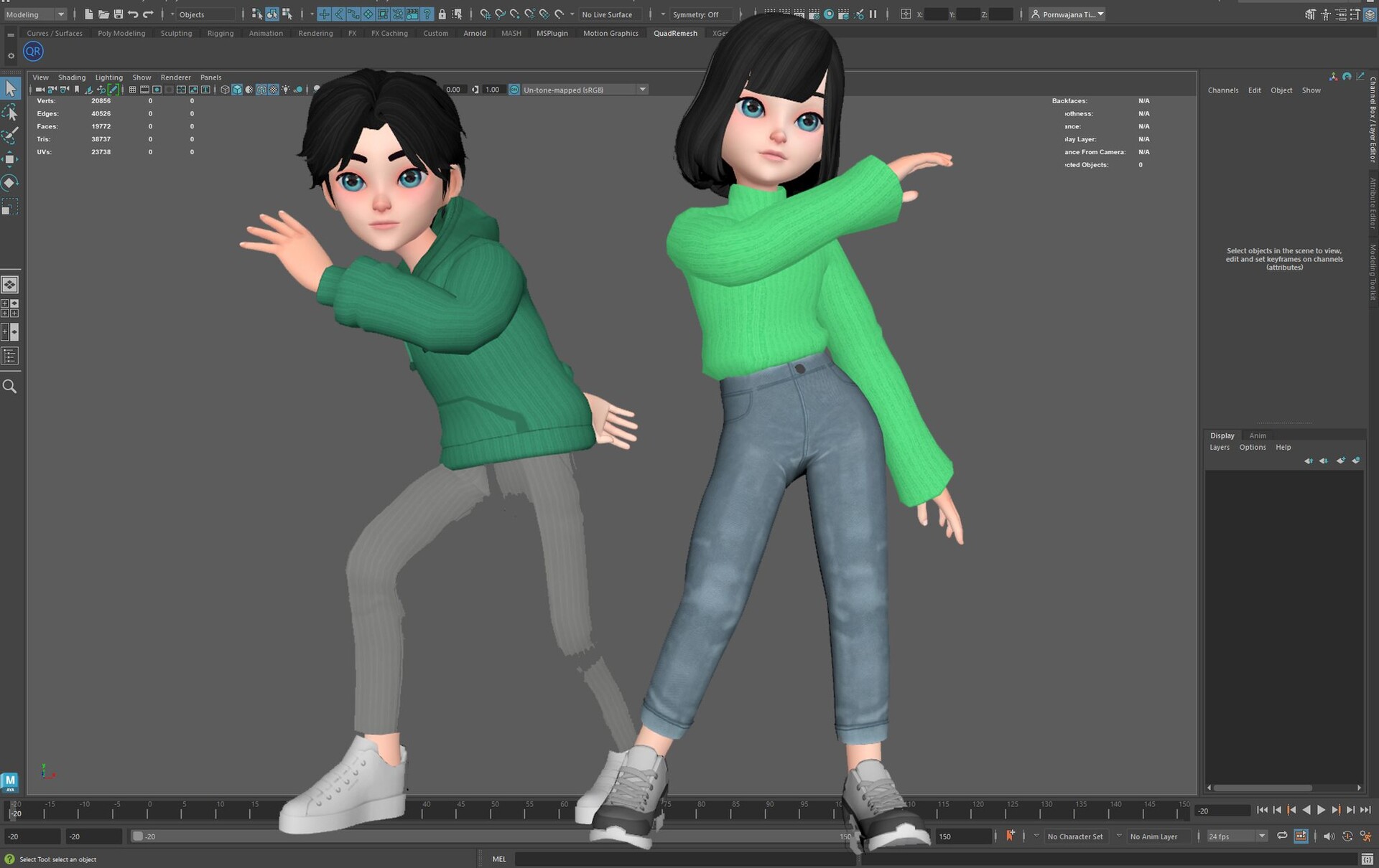 ArtStation - Kloud by Kbank - 3D Character for Interactive