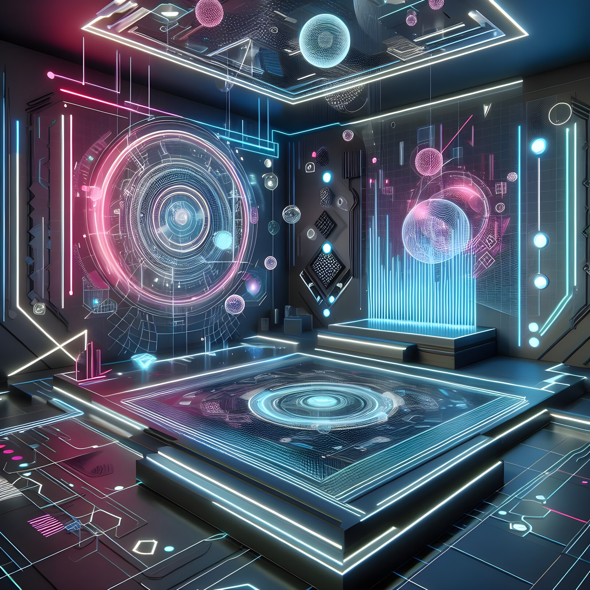 ArtStation - A Futuristic 3d room