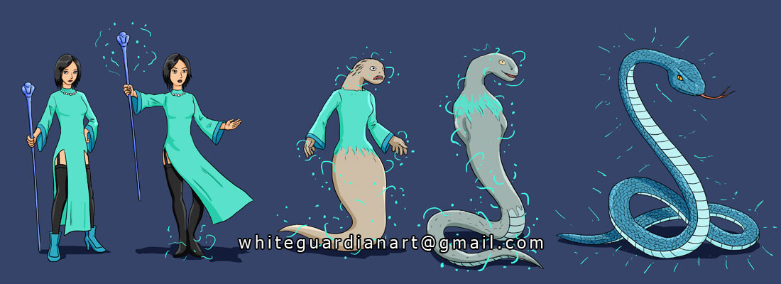 ArtStation - Stefanie become Snake TF