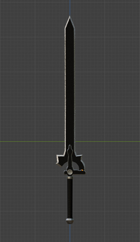 ArtStation - Kirito's Black Sword From SAO