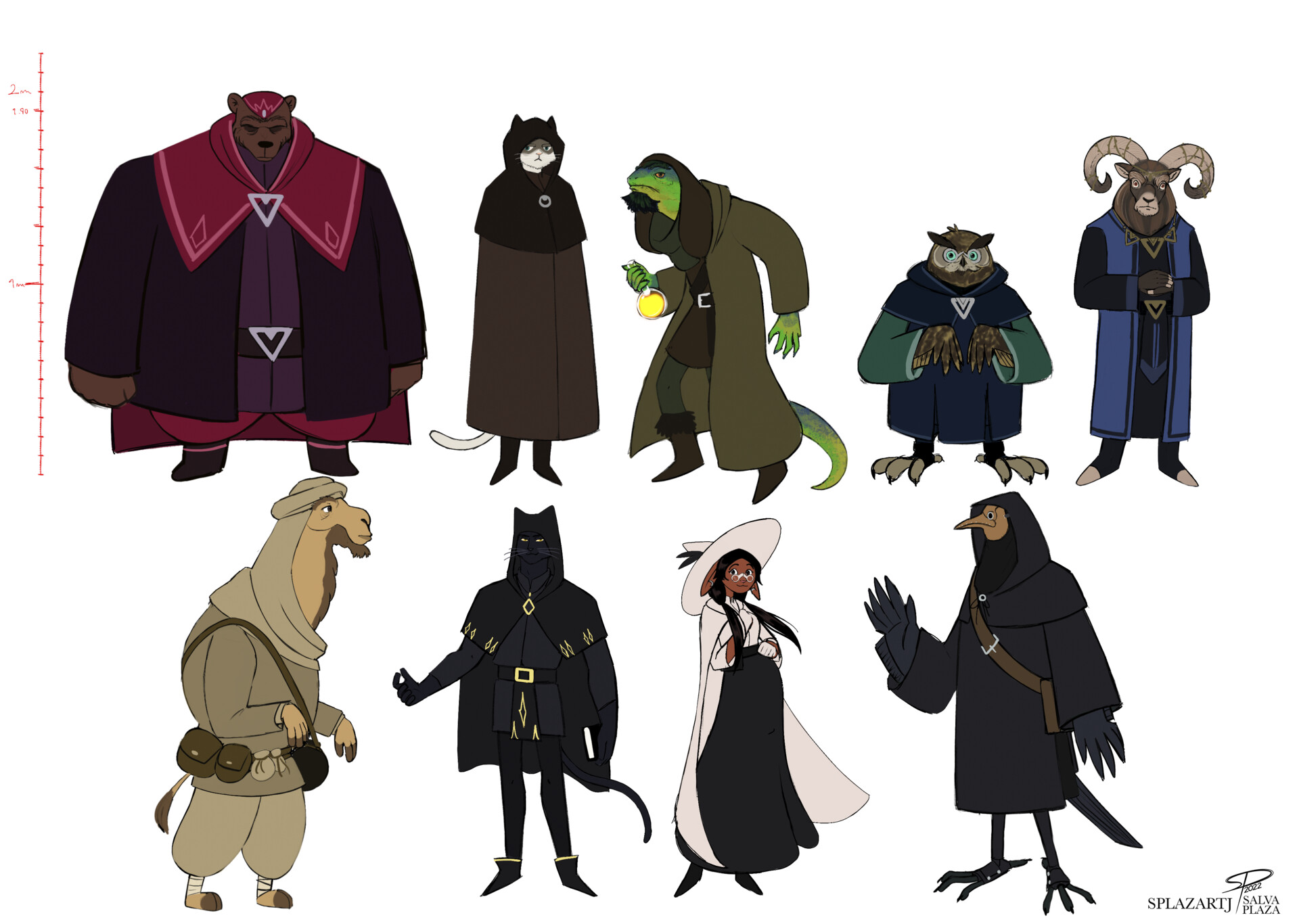 Salvador Plaza Jiménez - Sylvan Character Design 2022 Study