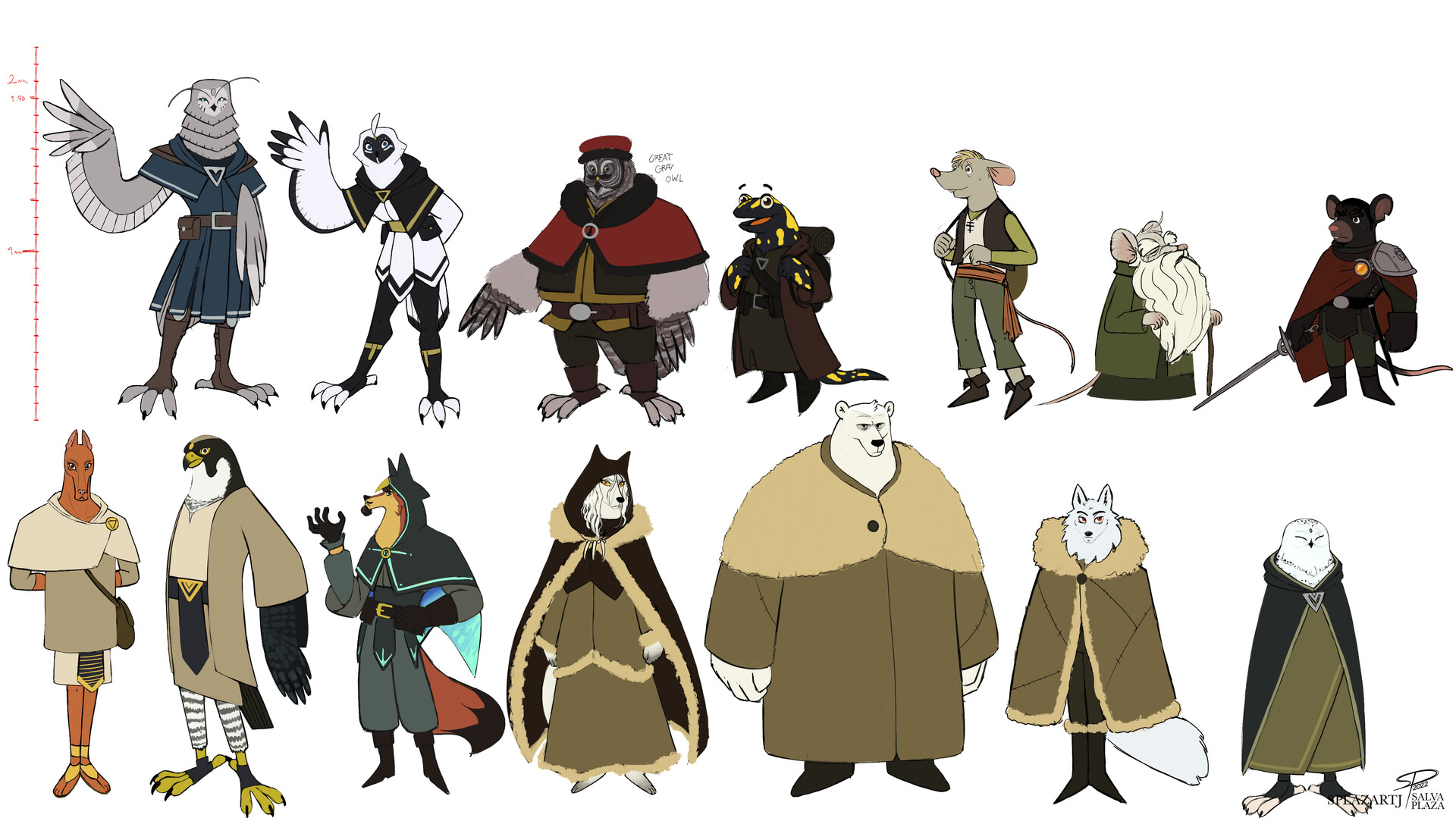 Salvador Plaza Jiménez - Sylvan Character Design 2022 Study