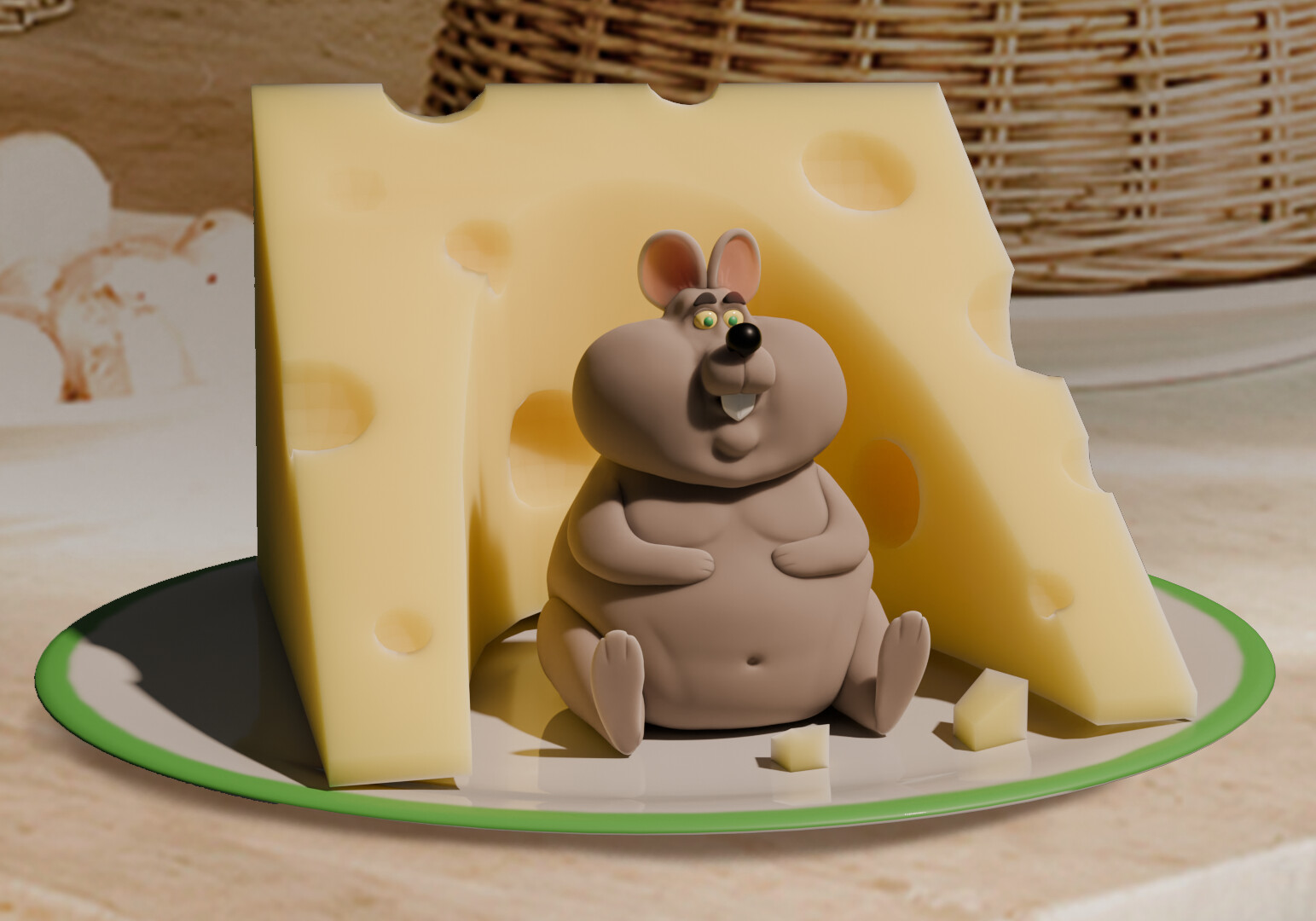 ArtStation - Mouse and Cheese