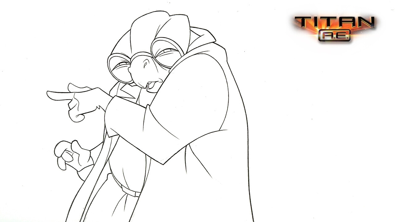 titan a e coloring pages