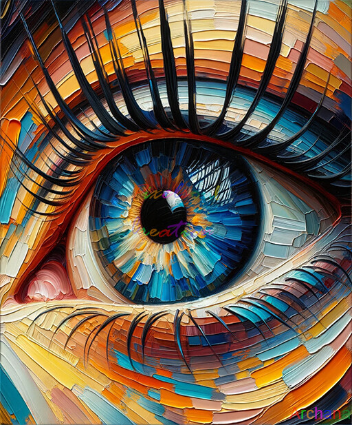 Archana Mishra | Portrait & Fine Art Artist - Ethereal Gaze: Abstract ...