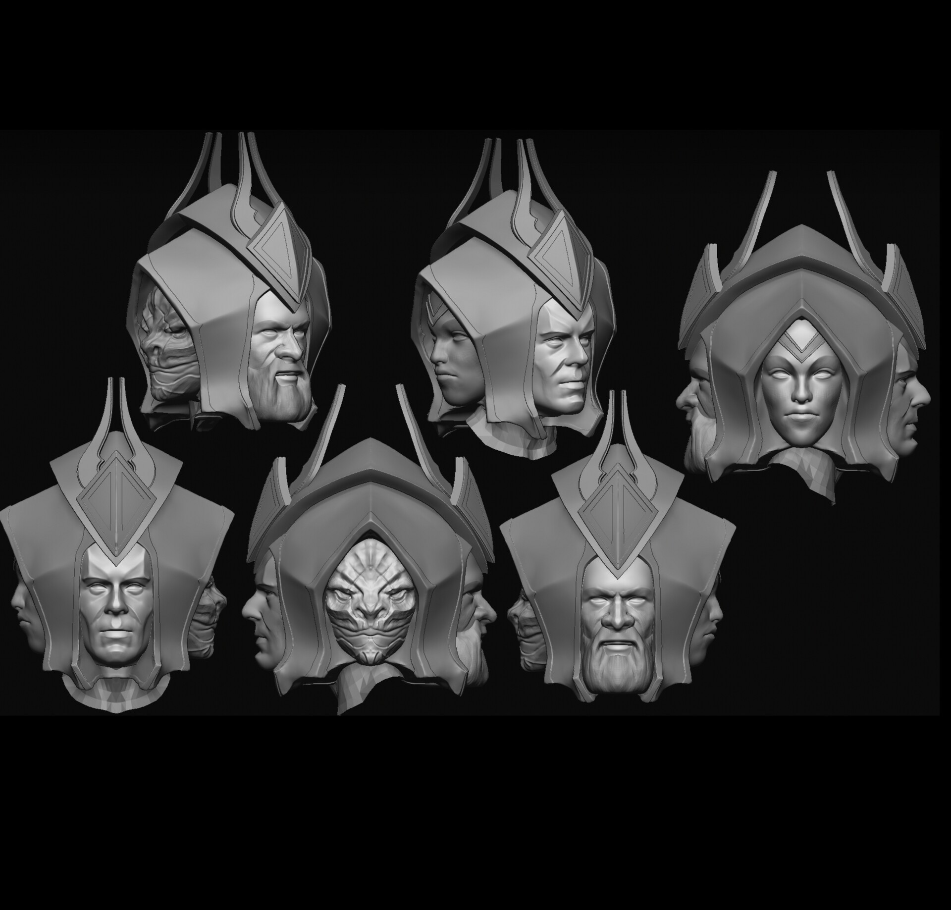 ArtStation - Multiple Face Mask