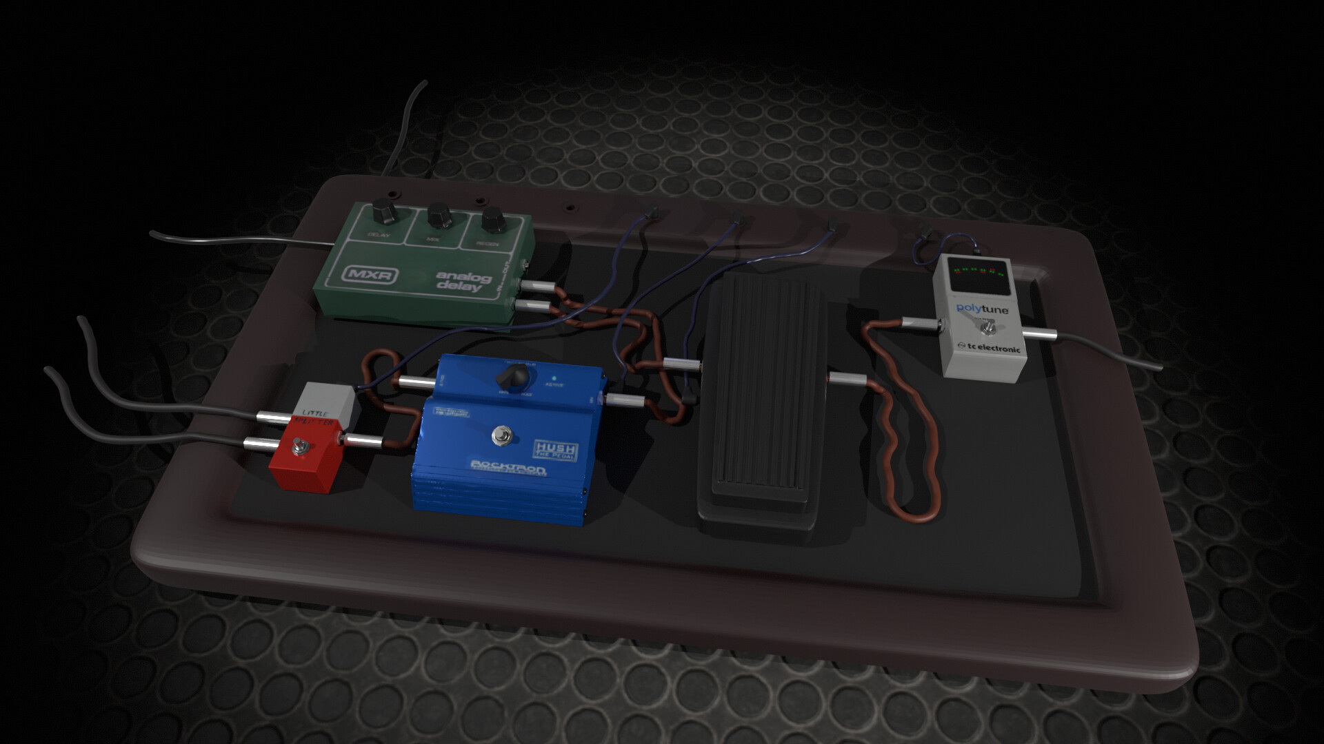 ArtStation - Guitar Pedal Board