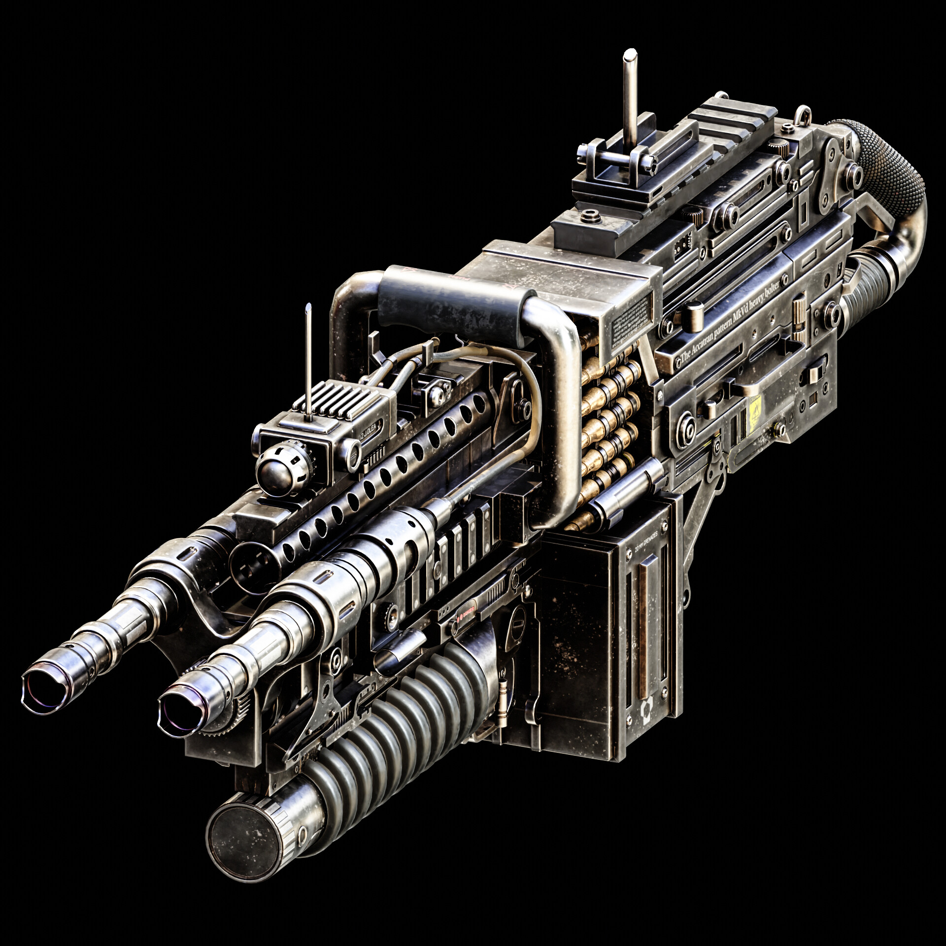 ArtStation - heavy bolter rifle