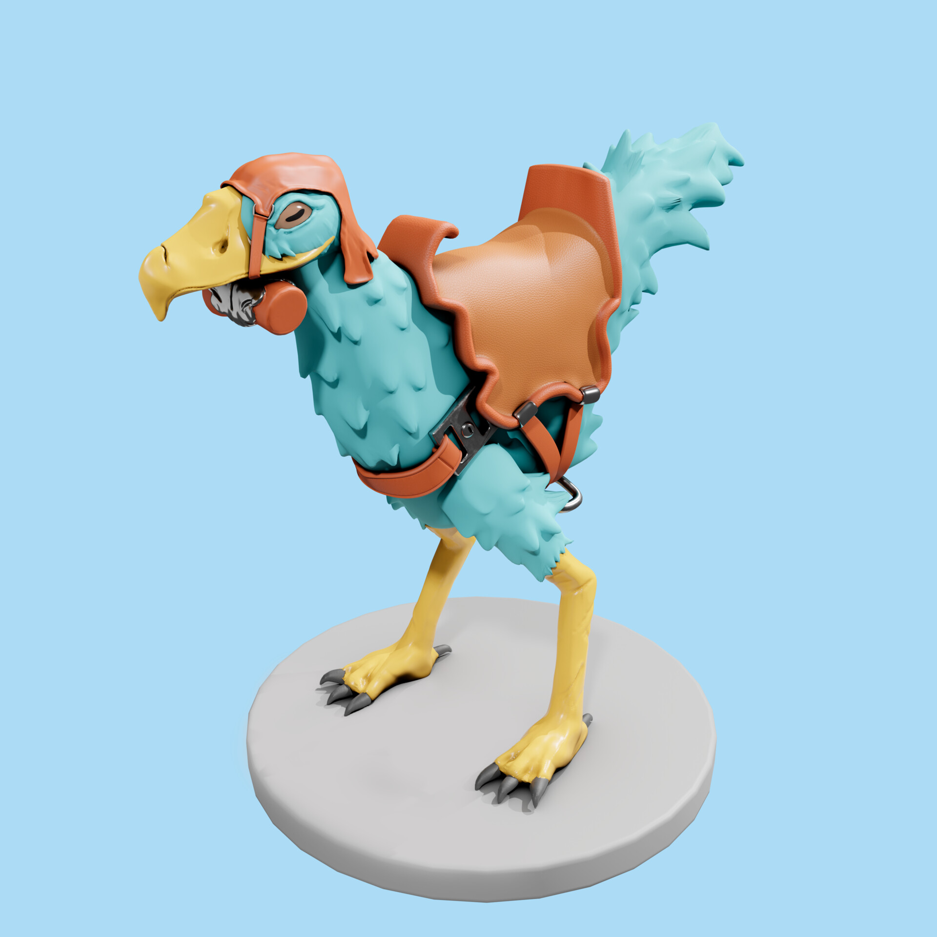 ArtStation - 3d Bird mount creature