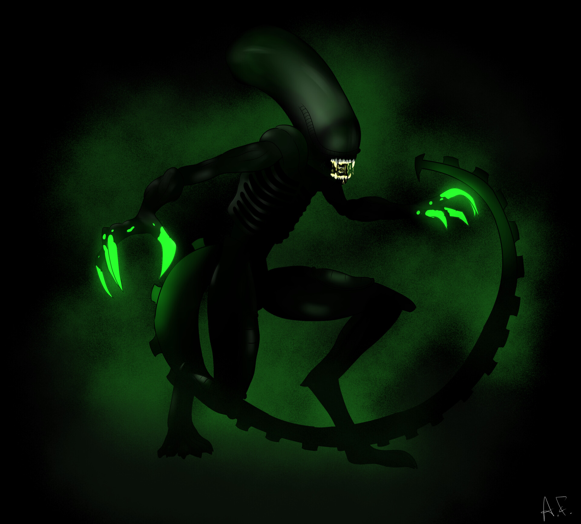 ArtStation - Xenomorph Posing