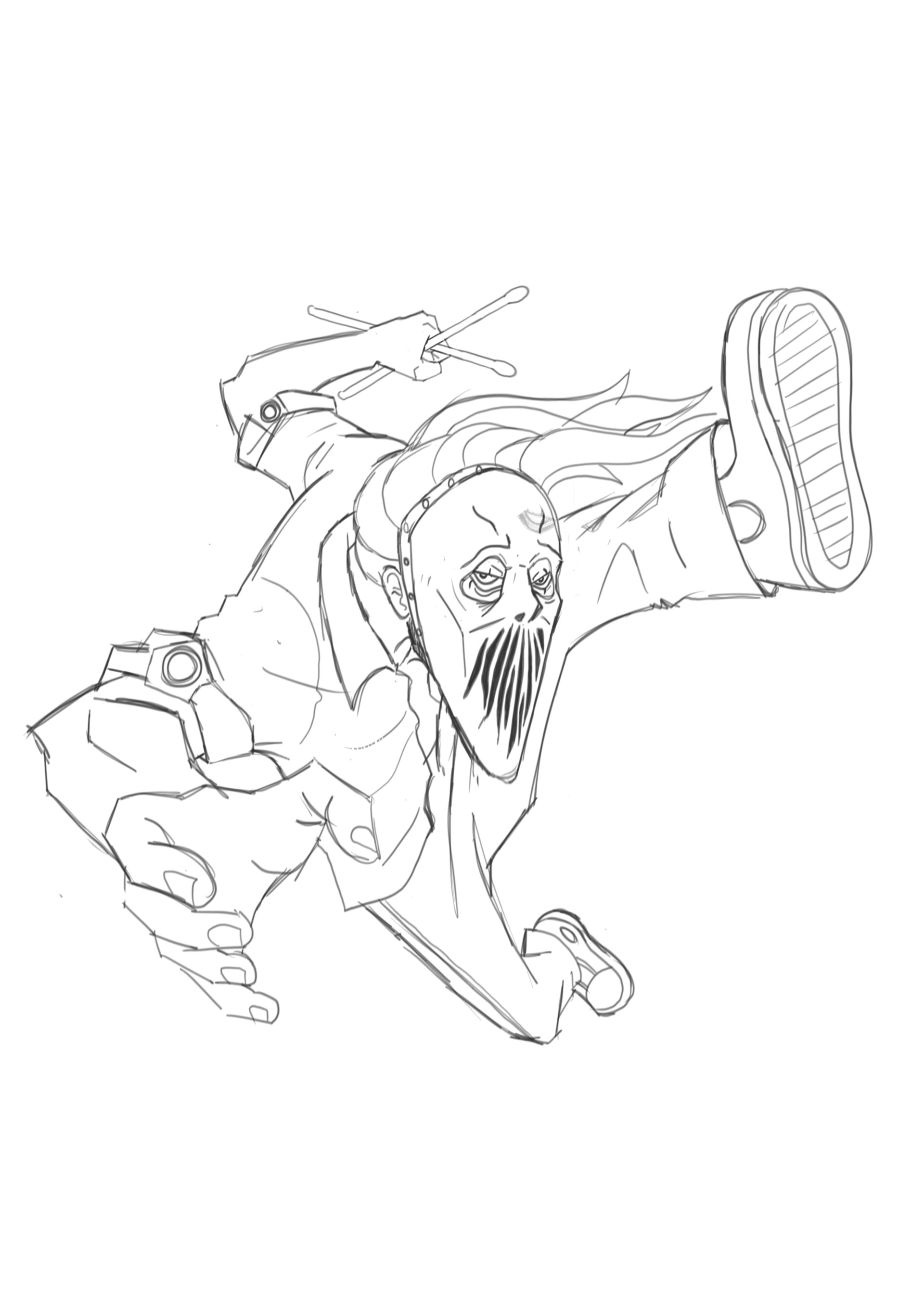 slipknot coloring pages free