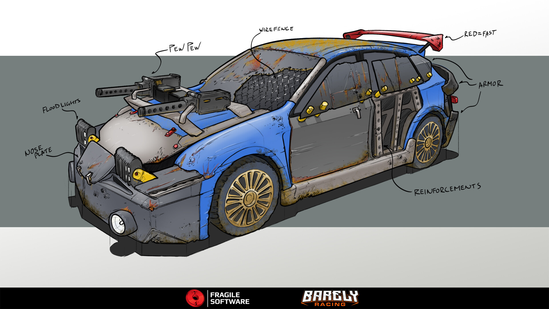 Concept Design - Nosey car - Characters vehicle