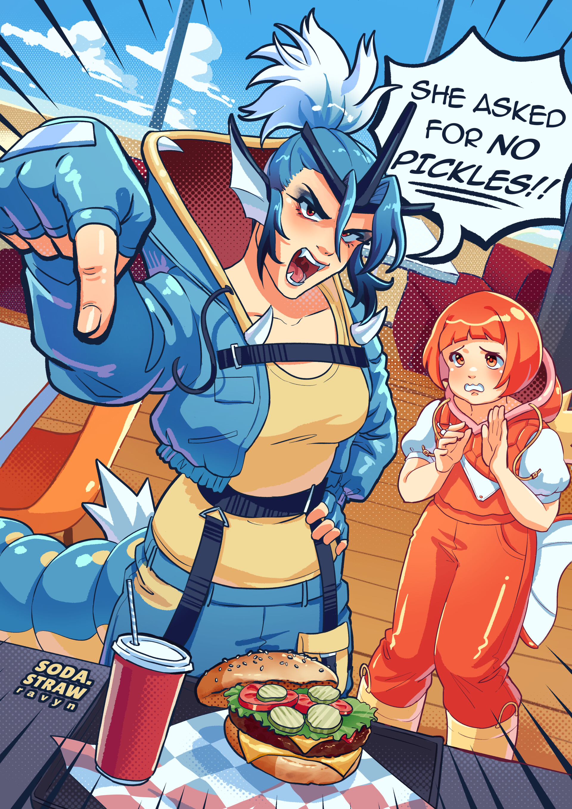 ArtStation - SHE ASKED FOR NO PICKLES!!