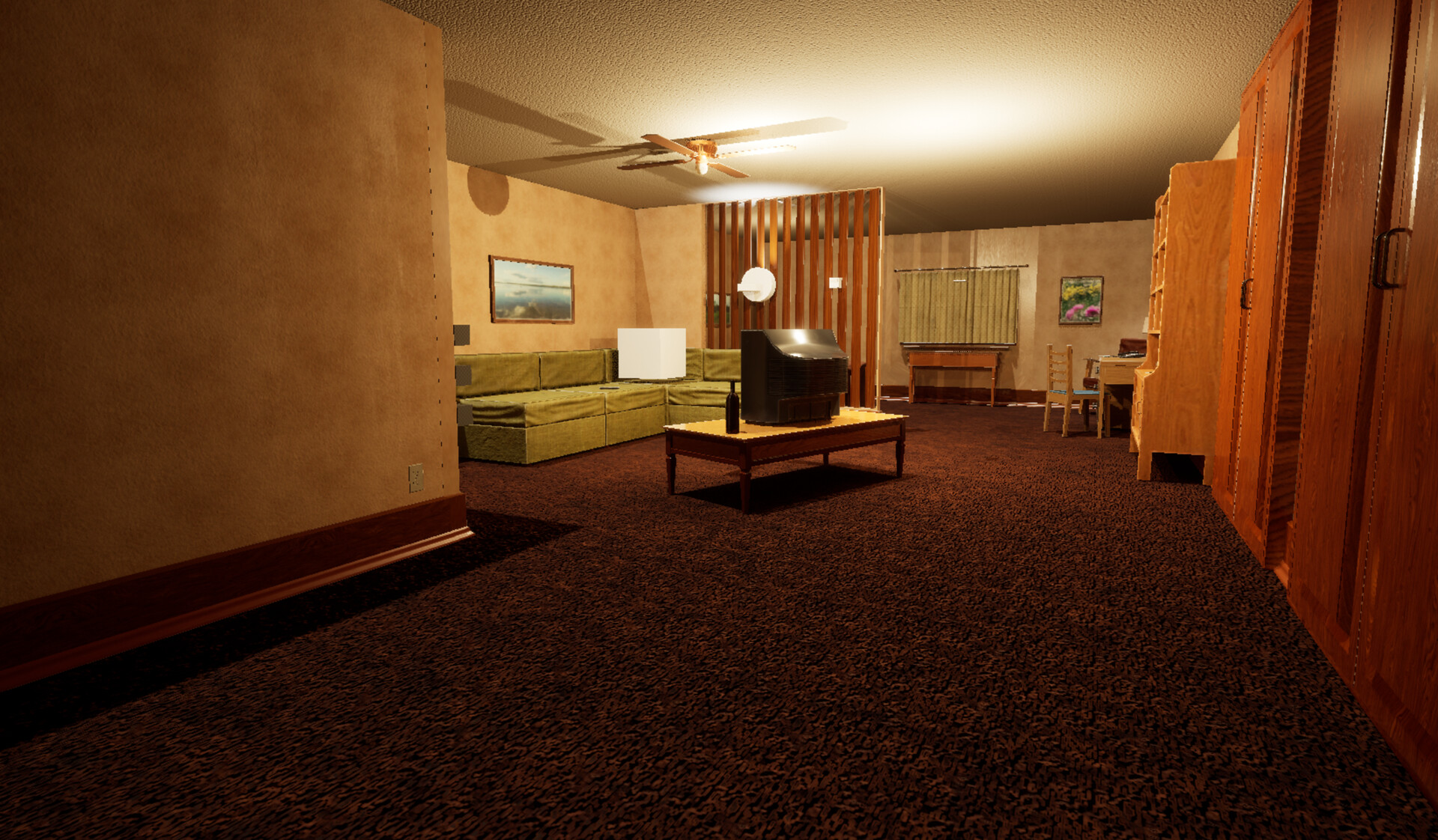 ArtStation - Nostalgic Motel Room Interiors