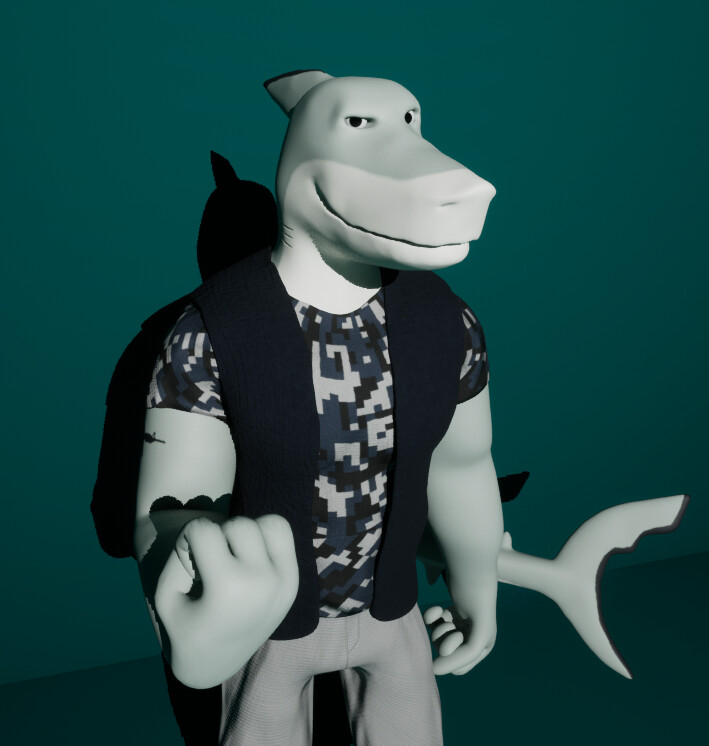 ArtStation - Bud, a shark pal