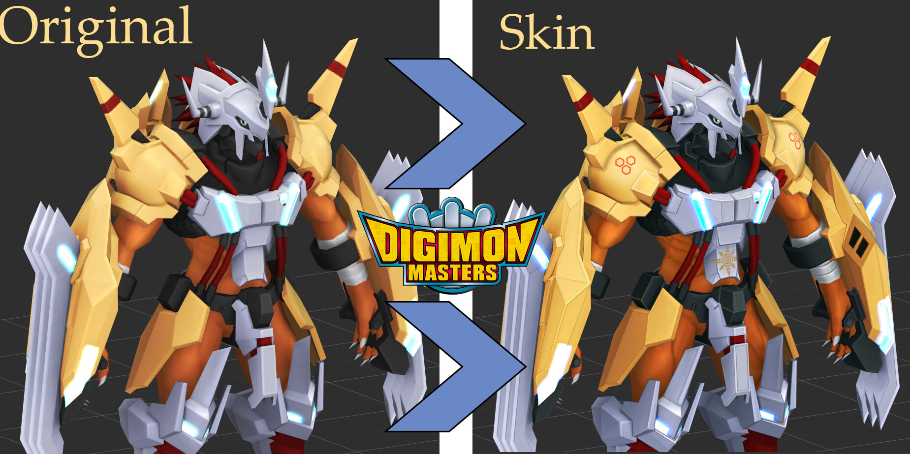 ArtStation - Digimon Masters Online (DMO) Wargreymon X HD-Skin
