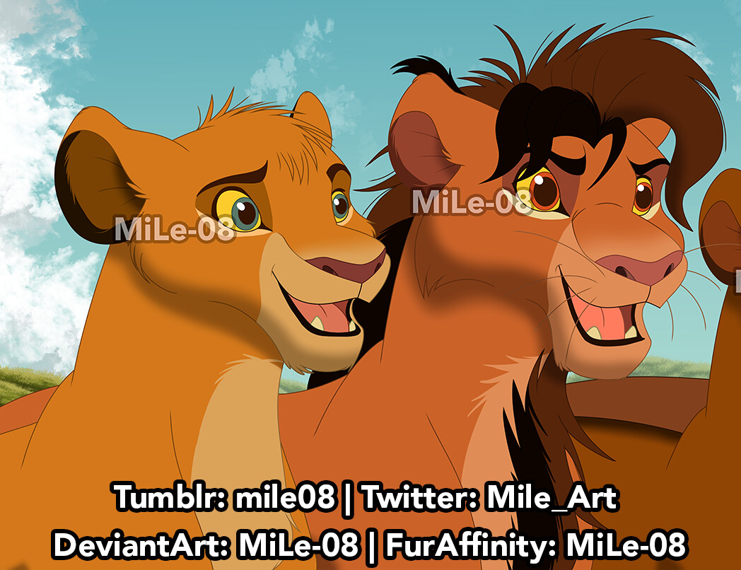 The Lion King Simba And Nala Kissing