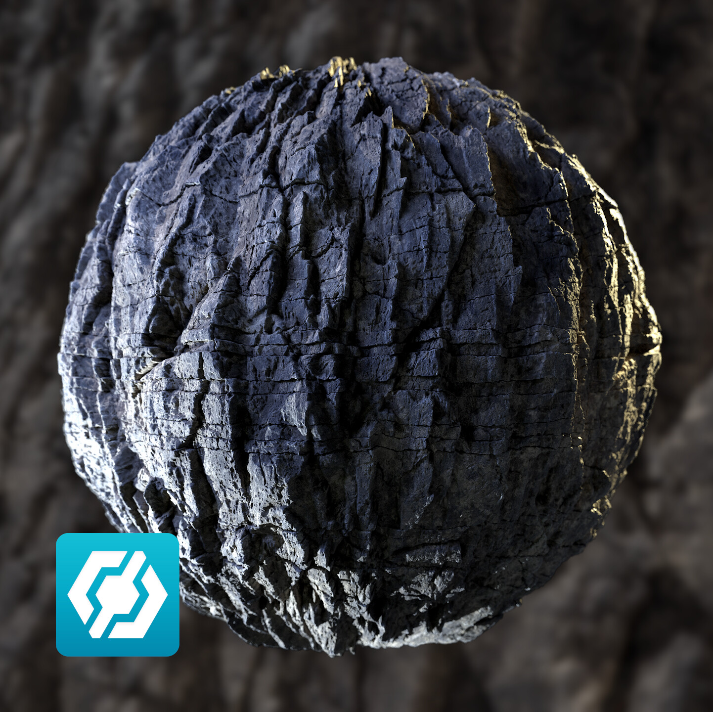 ArtStation - Harsh Mountain Rock Cliff PBR Material made with InstaMAT