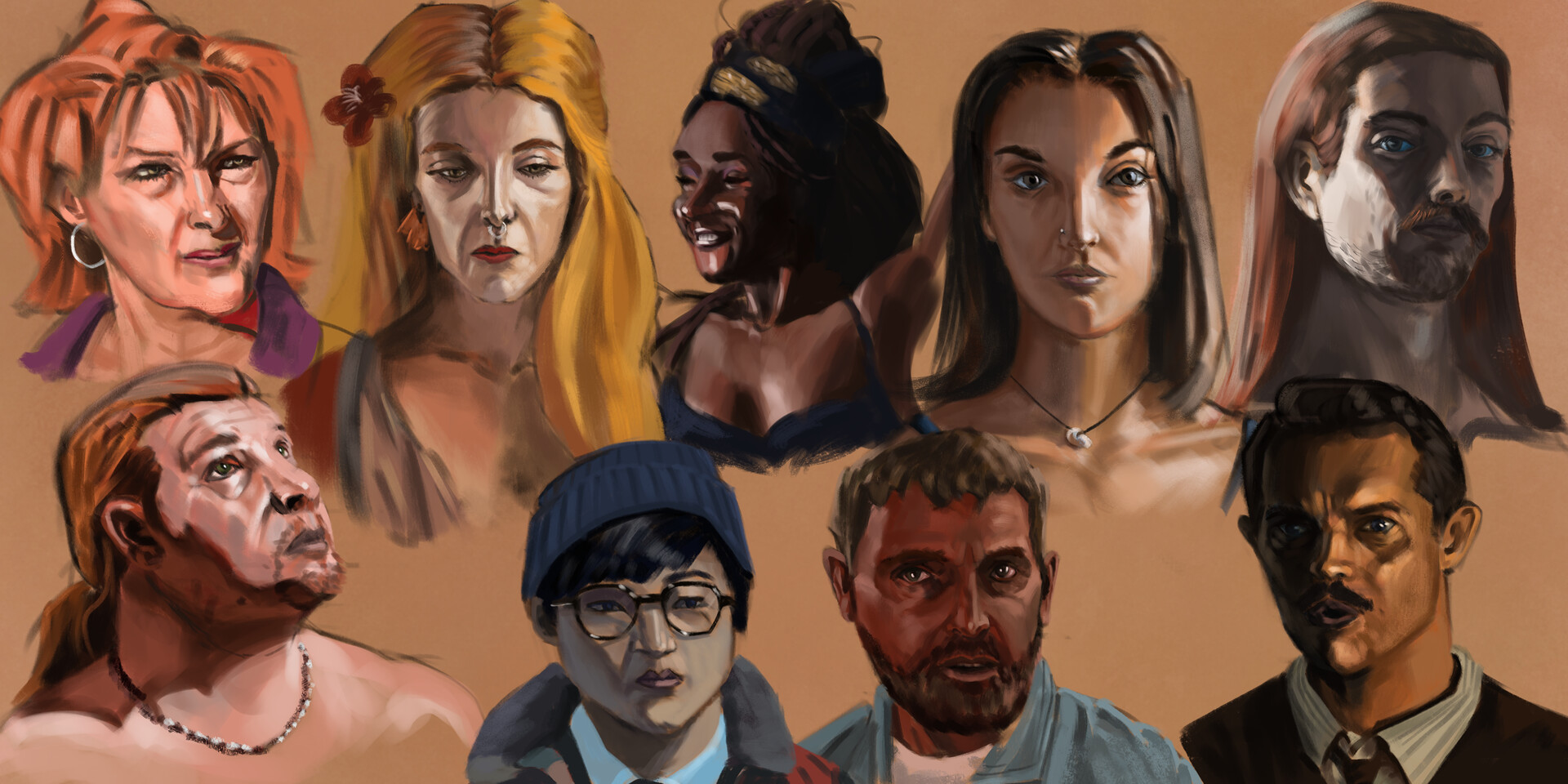 ArtStation - Portrait Color Studies