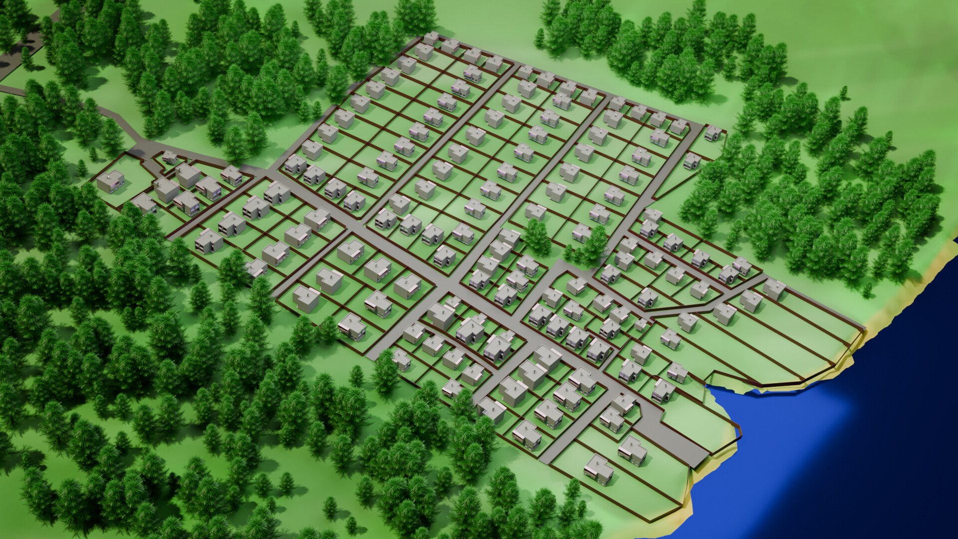 ArtStation - Village Map