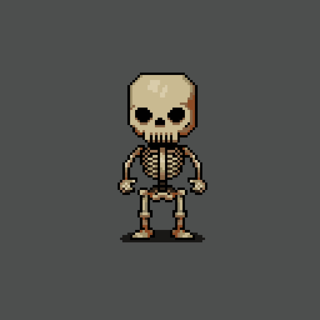ArtStation - Pixel Dungeon Skeleton